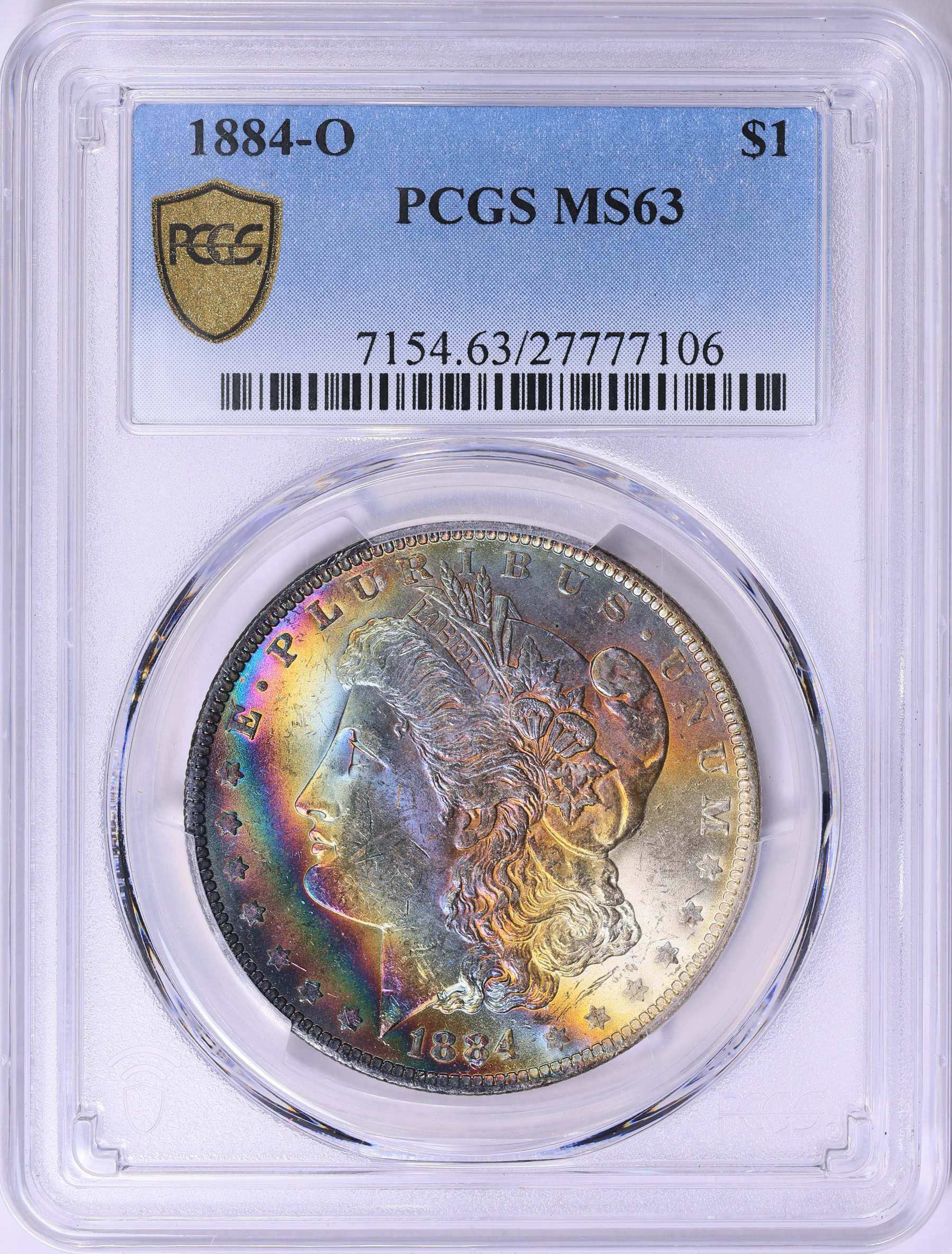 1884-O Morgan Silver Dollar PCGS MS-63 (Toned) (Item 1804006) | GreatCollections Coin Auctions
