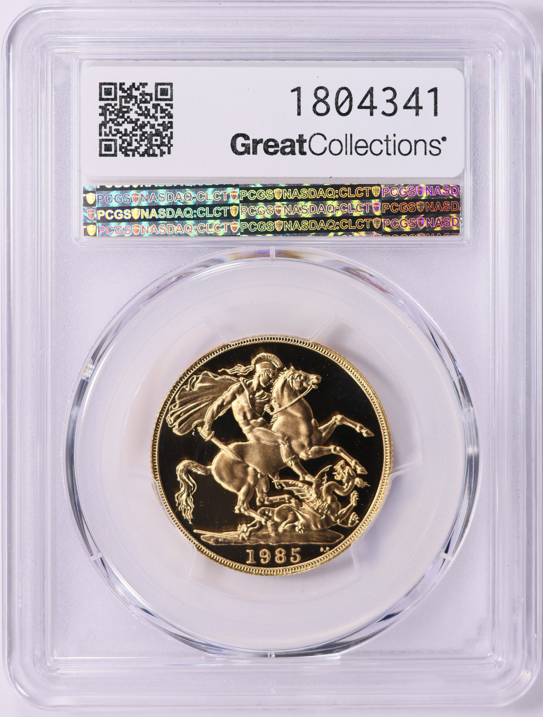 Great Britain 1985 Gold £2 St. George KM-944 PCGS Proof-69 DCAM (AGW ...