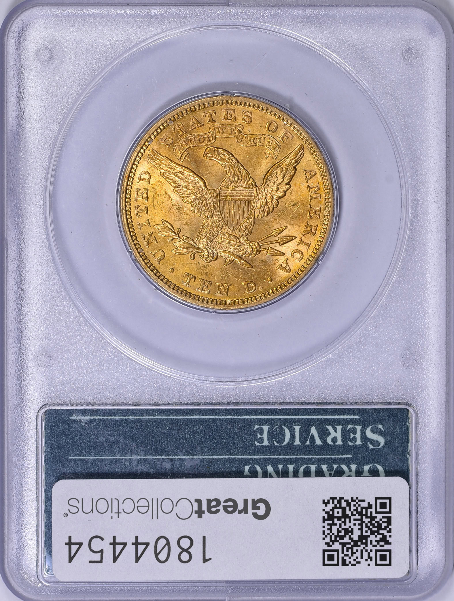 1907 Liberty Gold Eagle PCGS MS-61 (CAC Green) OGH (1st Gen) (Item 1804454) | GreatCollections ...