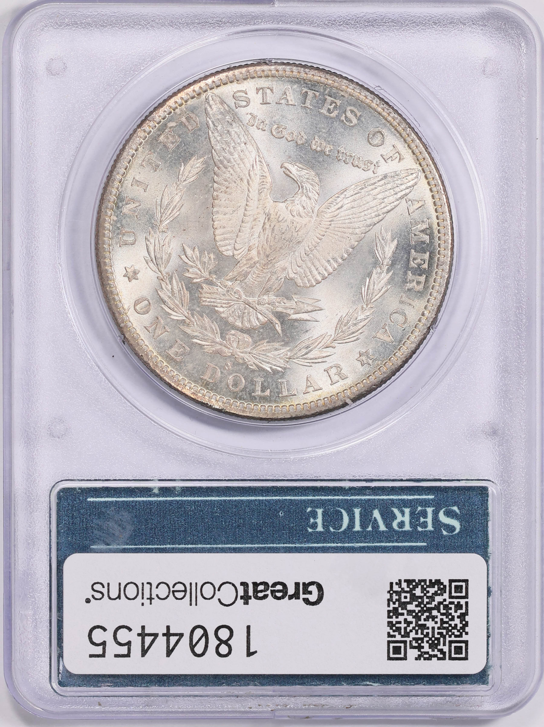 1880-S Morgan Silver Dollar PCGS MS-64 (CAC Green) OGH (1st Gen) (Toned) (Item 1804455 ...