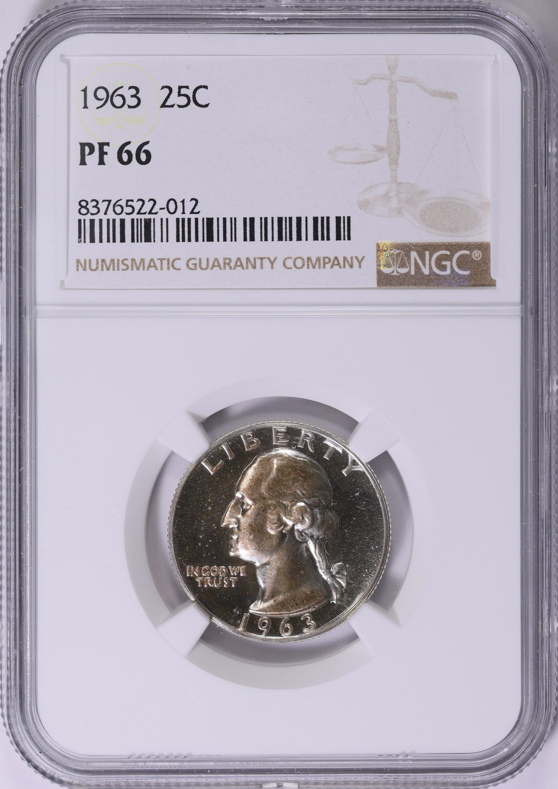 1963 Washington Quarter NGC Proof-66 (Toned) (Item 1804581 ...