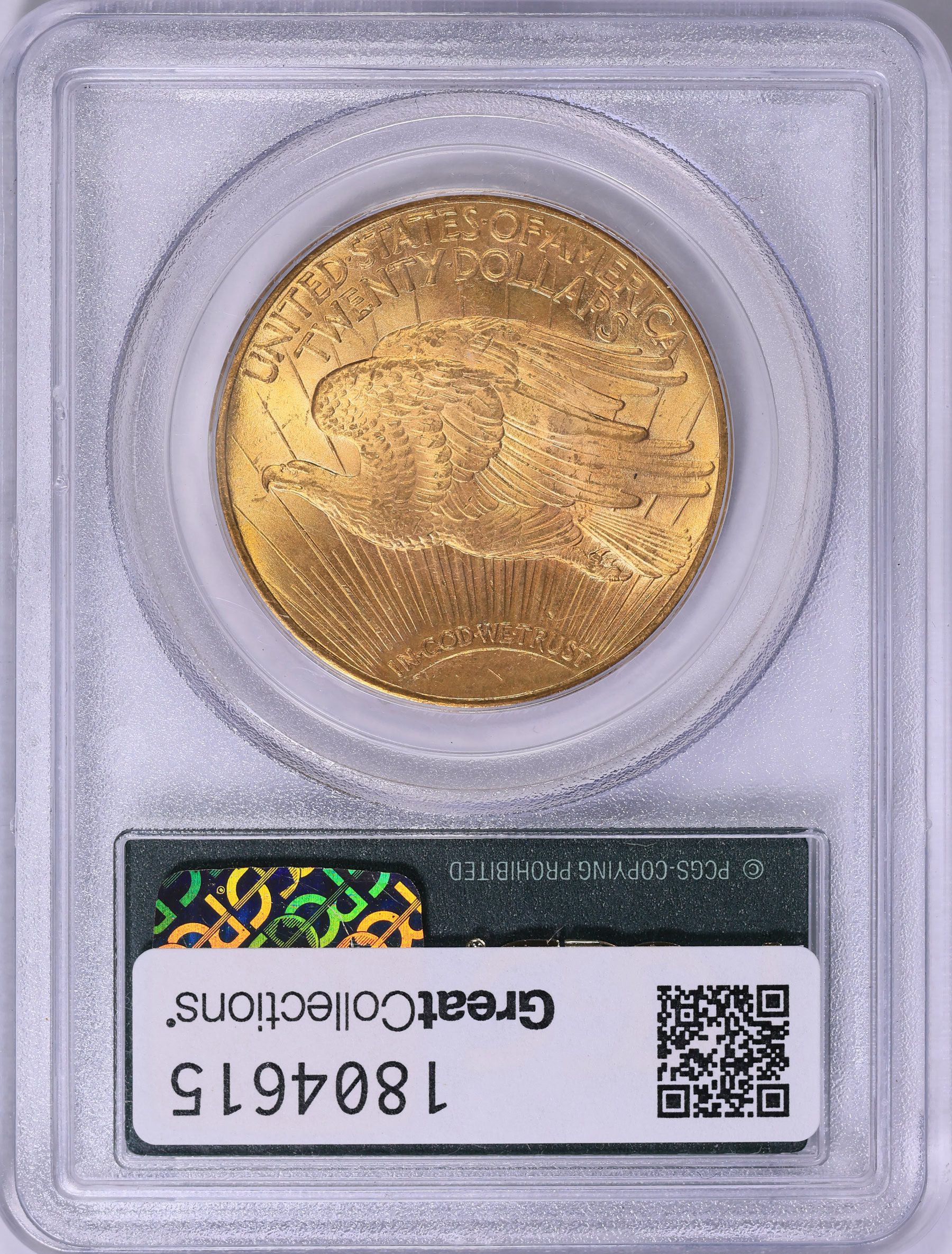 1924 Saint-Gaudens Gold Double Eagle PCGS MS-64 (CAC Green) OGH (Item 1804615 ...