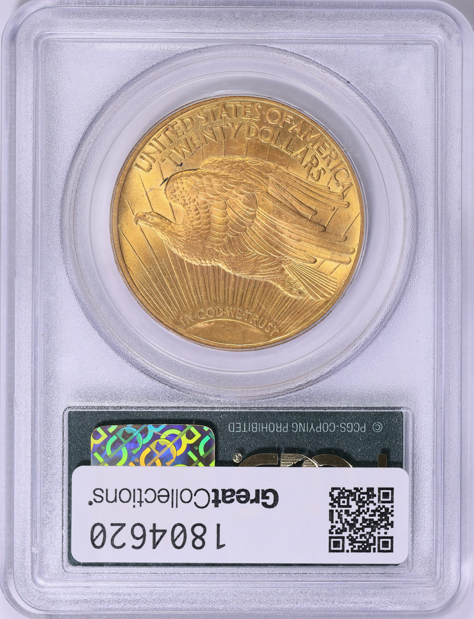 1924 Saint-Gaudens Gold Double Eagle PCGS MS-64 OGH (Item 1804620) | GreatCollections Coin Auctions