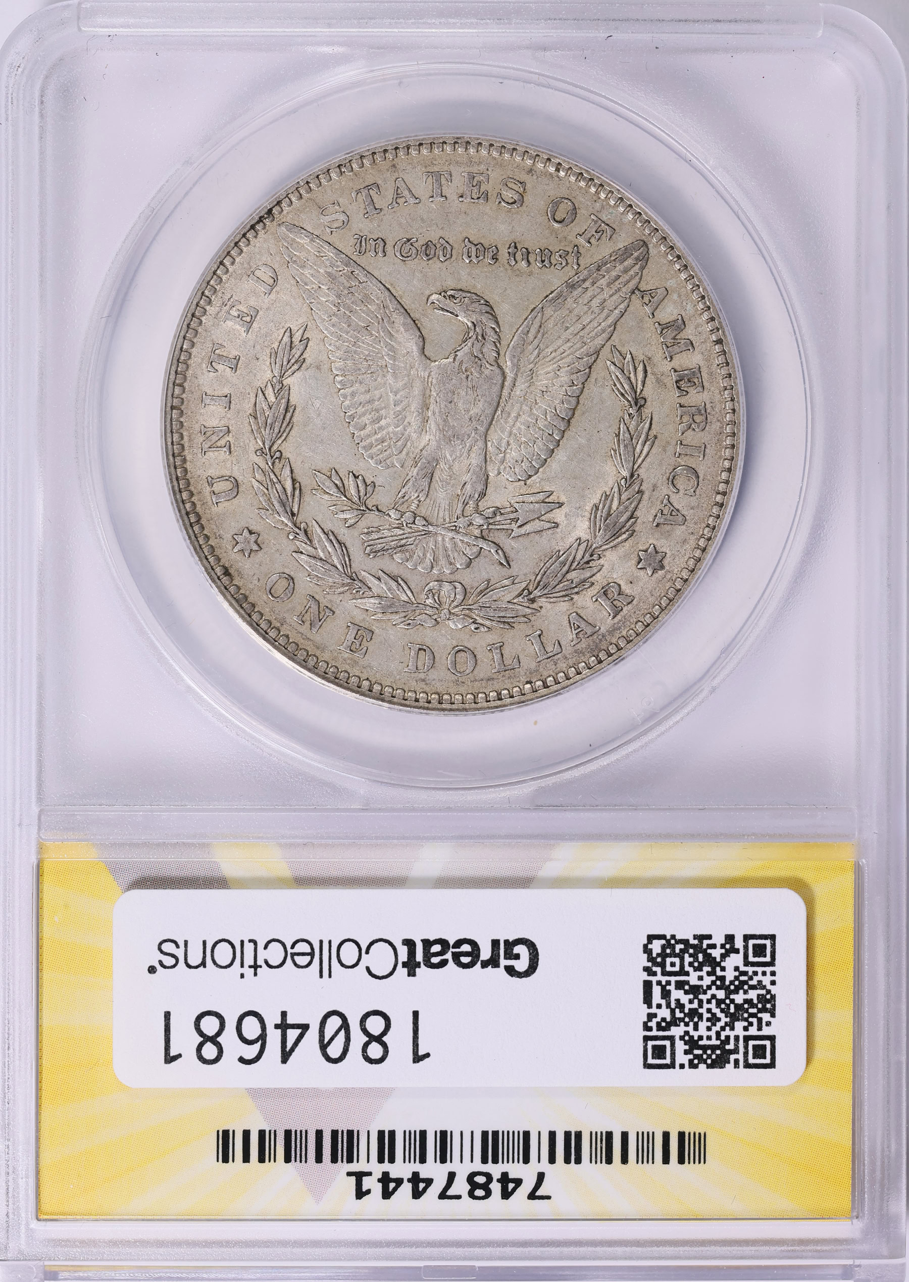 1878 7TF Morgan Silver Dollar VAM-171 Top 100 ANACS AU-53 (Item 1804681) | GreatCollections Coin ...