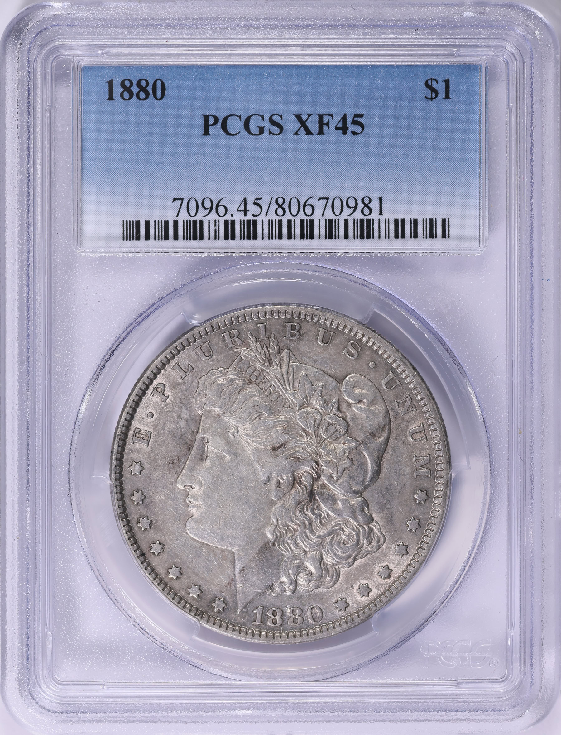 1880 Morgan Silver Dollar PCGS XF-45 (VSS VAM-1A2) (Item 1804728) | GreatCollections Coin Auctions