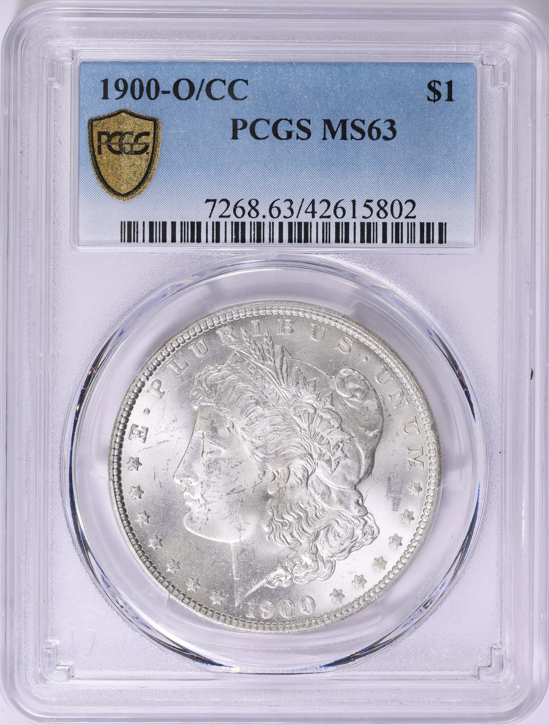 1900-O/CC Morgan Silver Dollar PCGS MS-63 (Item 1804738) | GreatCollections Coin Auctions