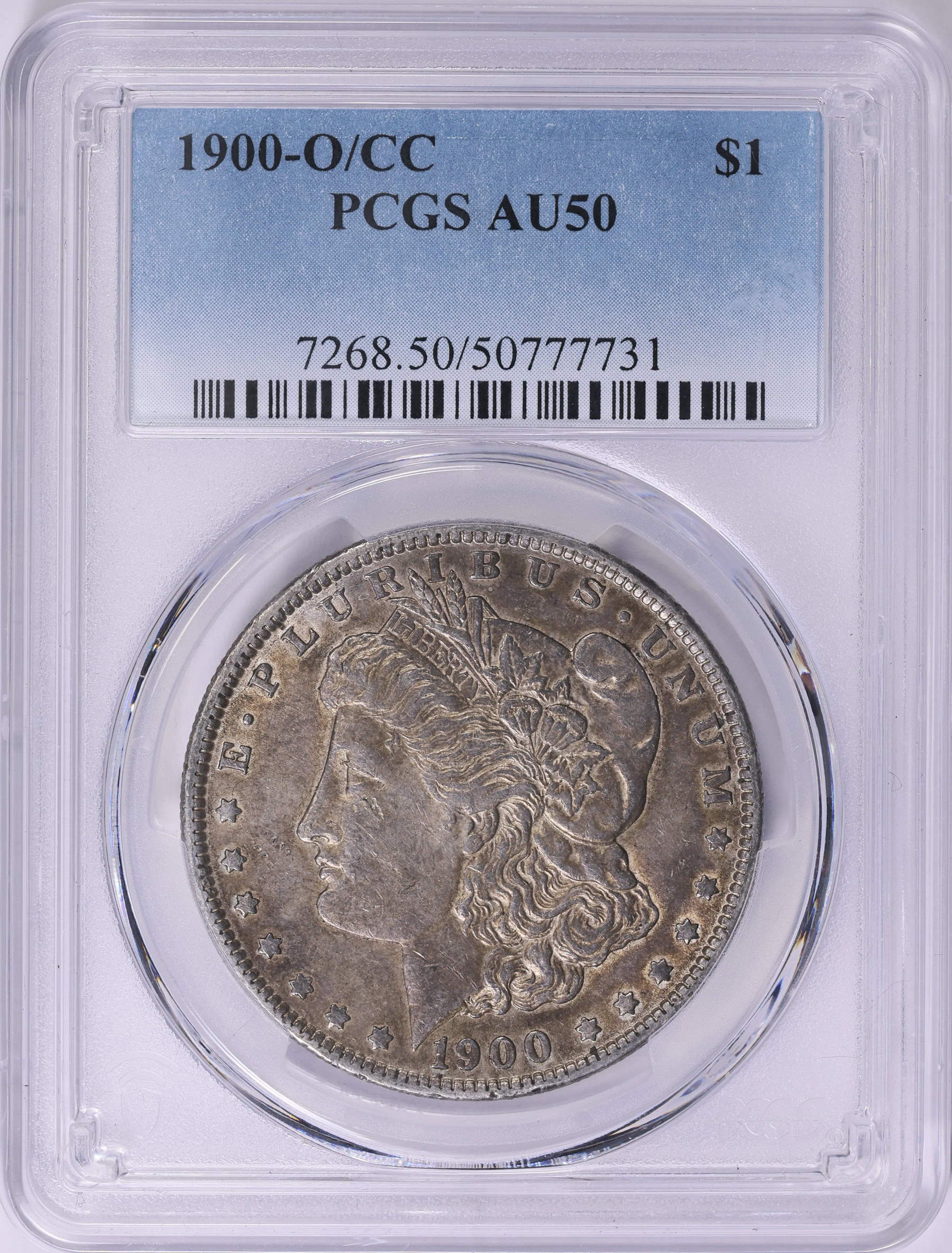 1900-O/CC Morgan Silver Dollar PCGS AU-50 (VSS VAM-11) (Item 1804742) | GreatCollections Coin ...