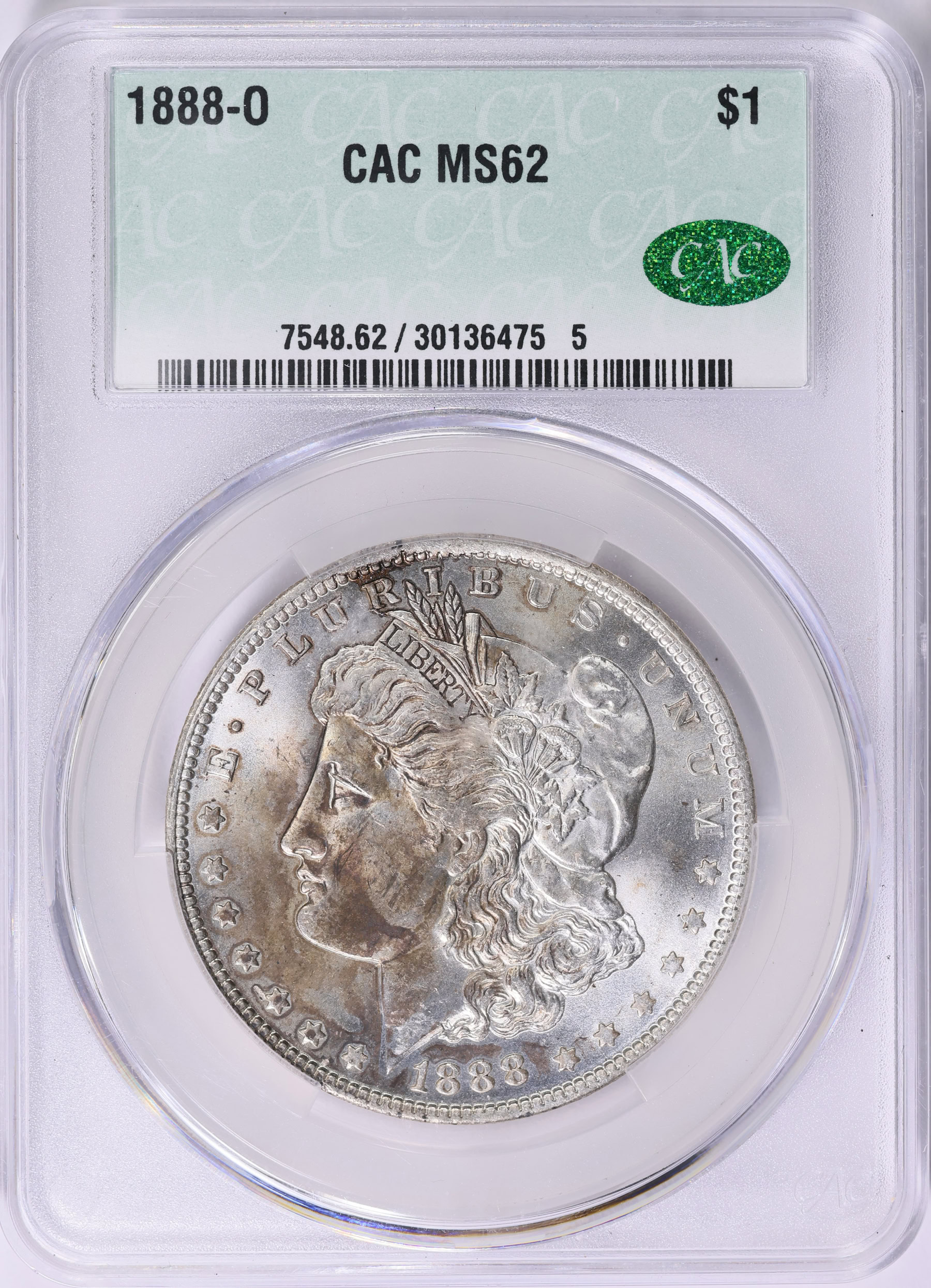 1888-O Morgan Silver Dollar CACG MS-62 (VSS VAM-12A) (Item 1804749) | GreatCollections Coin Auctions