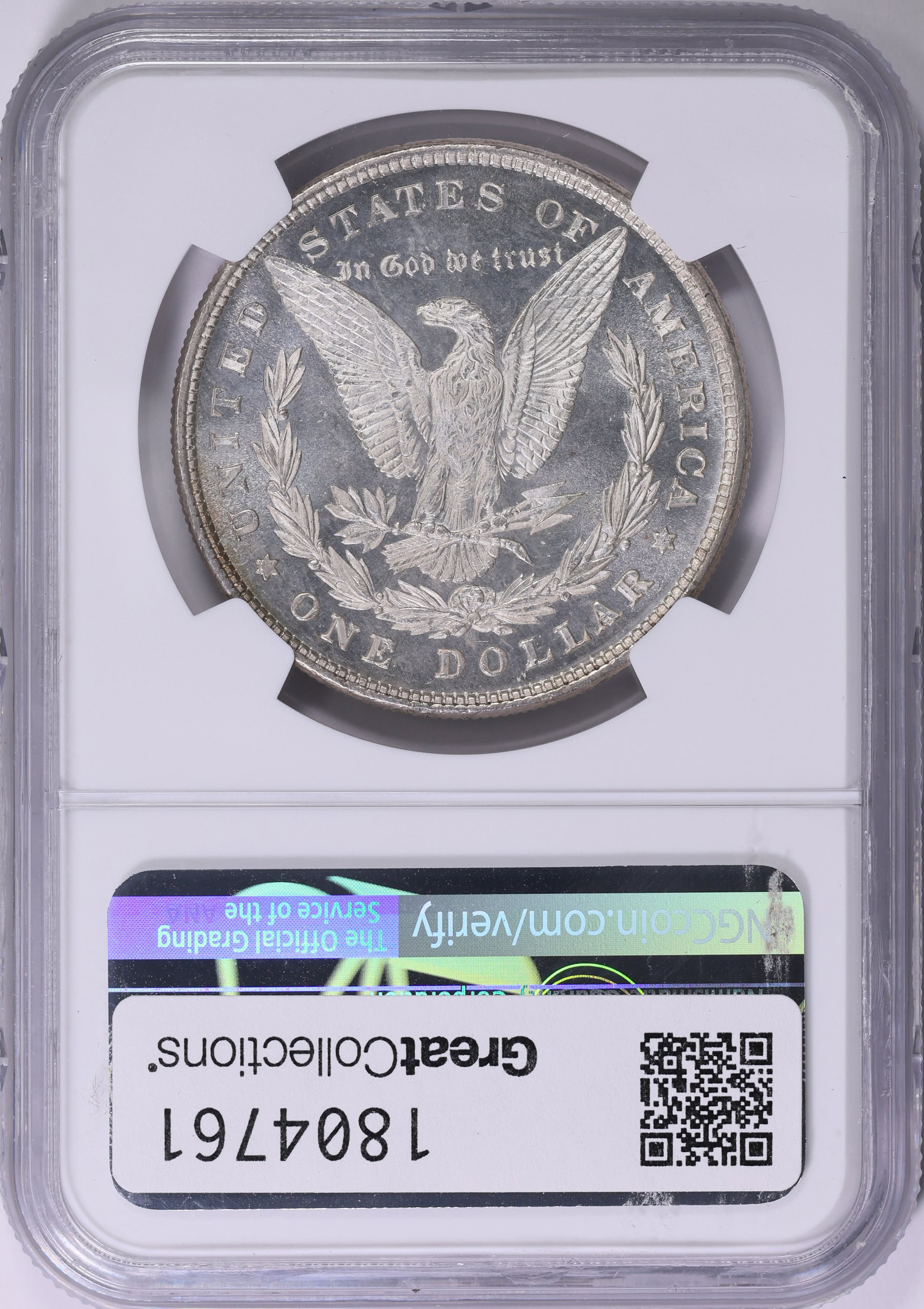 1878 8TF Morgan Silver Dollar DDO Liberty VAM-15 NGC MS-61 DMPL (CAC Green) (Item 1804761 ...