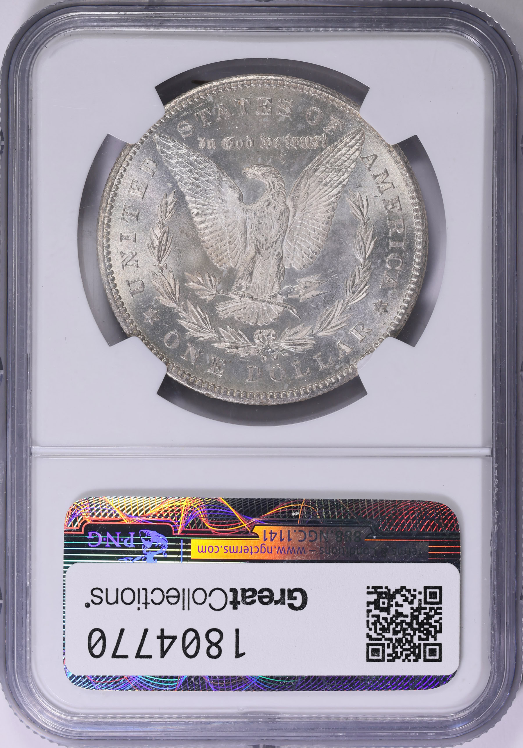 1878-CC Morgan Silver Dollar DDO Leaves VAM-6 NGC MS-63 (Item 1804770) | GreatCollections Coin ...