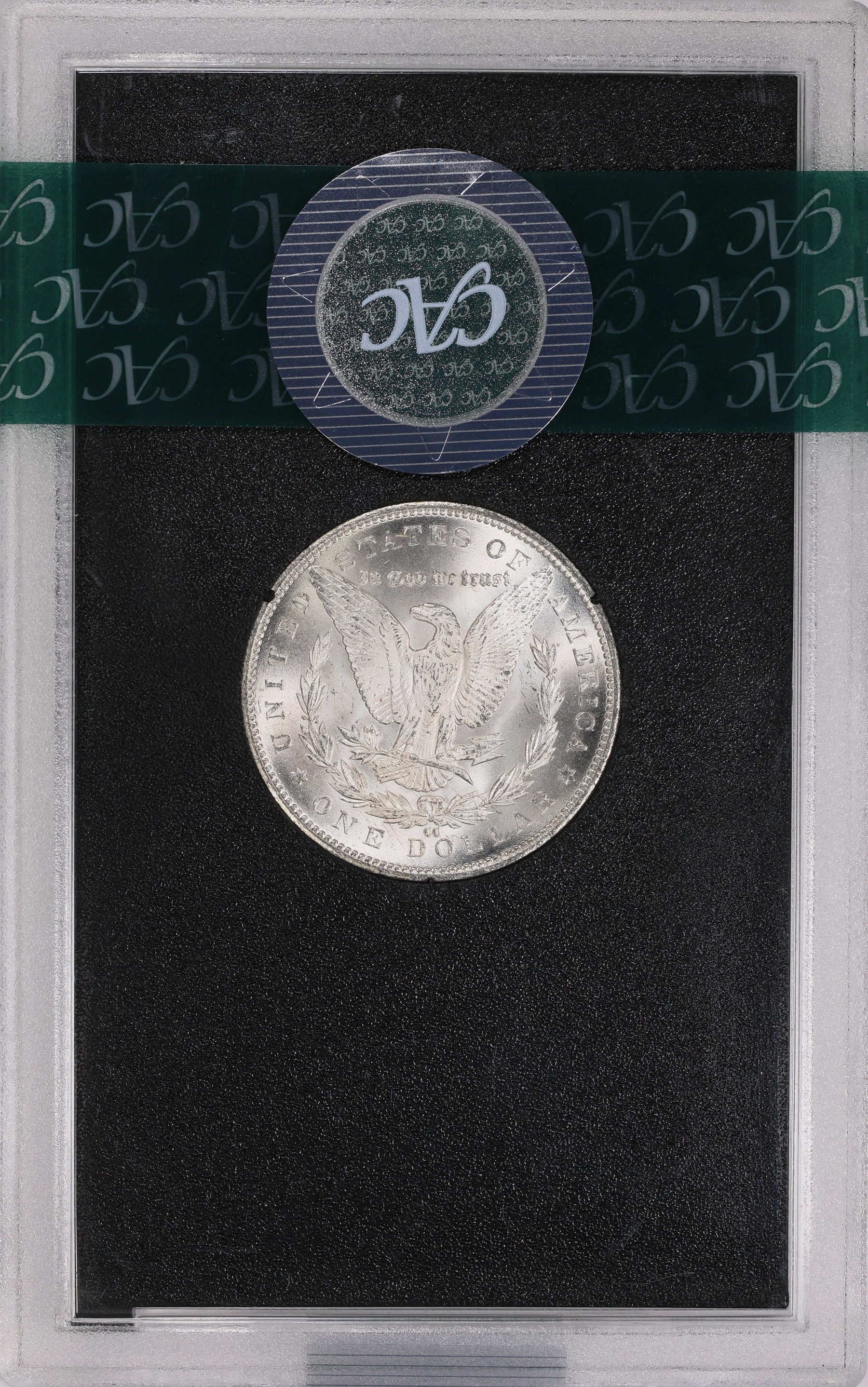 1884-CC Morgan Silver Dollar GSA Treasure CACG MS-62 (GSA Holder) (With ...