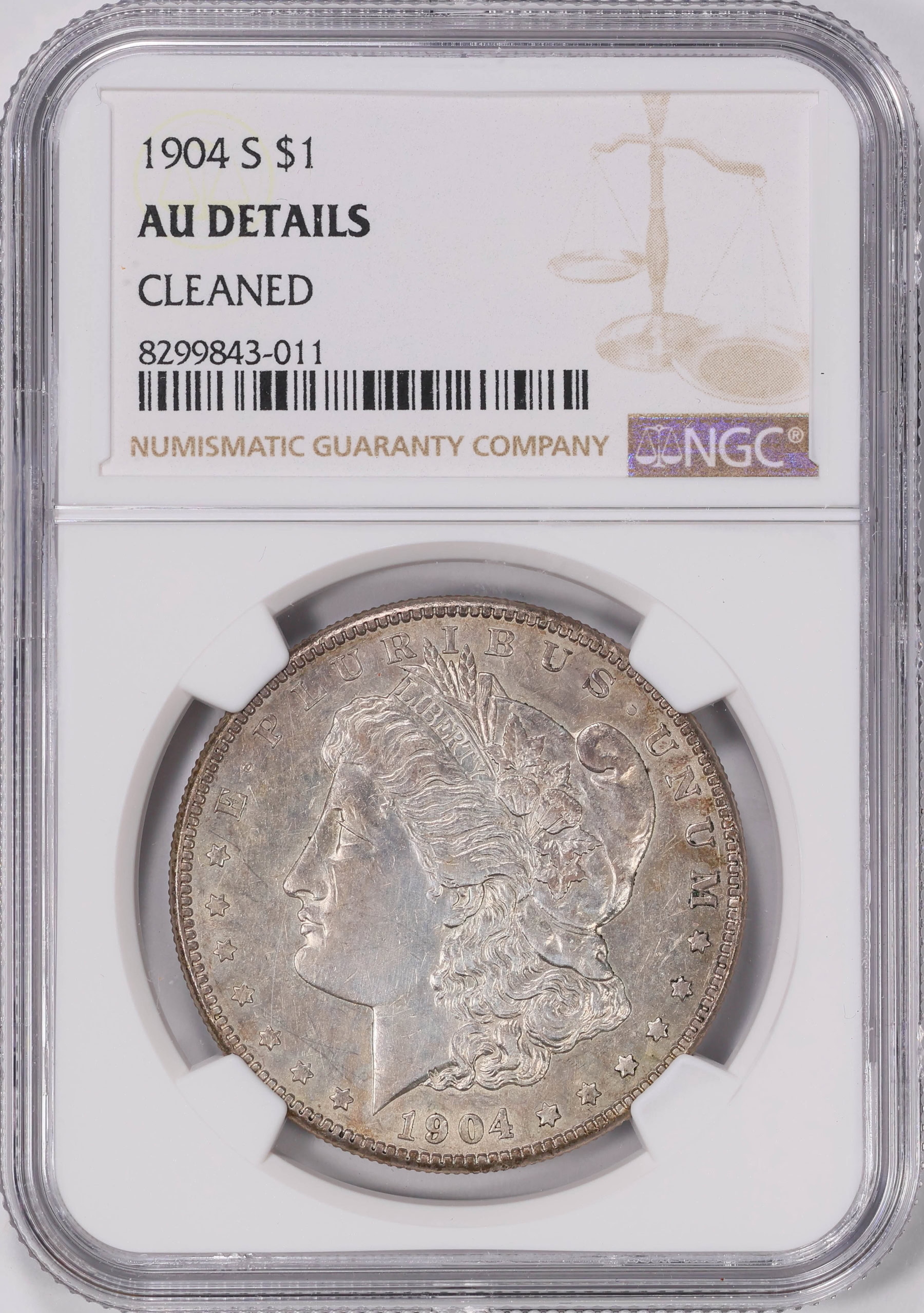 1904-S Morgan Silver Dollar NGC AU Details (Item 1804872) | GreatCollections Coin Auctions