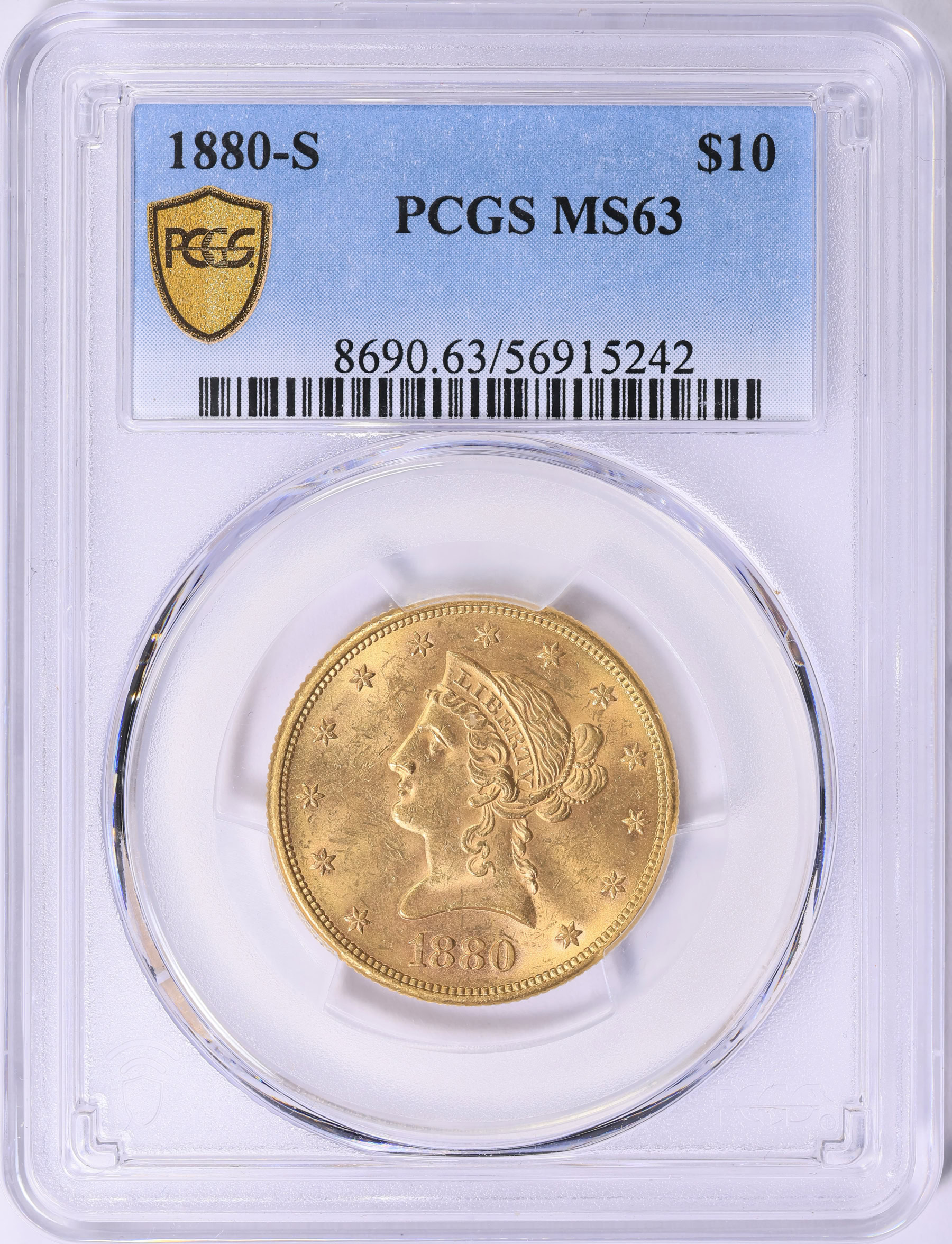 1880-S Liberty Gold Eagle PCGS MS-63 (Item 1805005) | GreatCollections Coin Auctions
