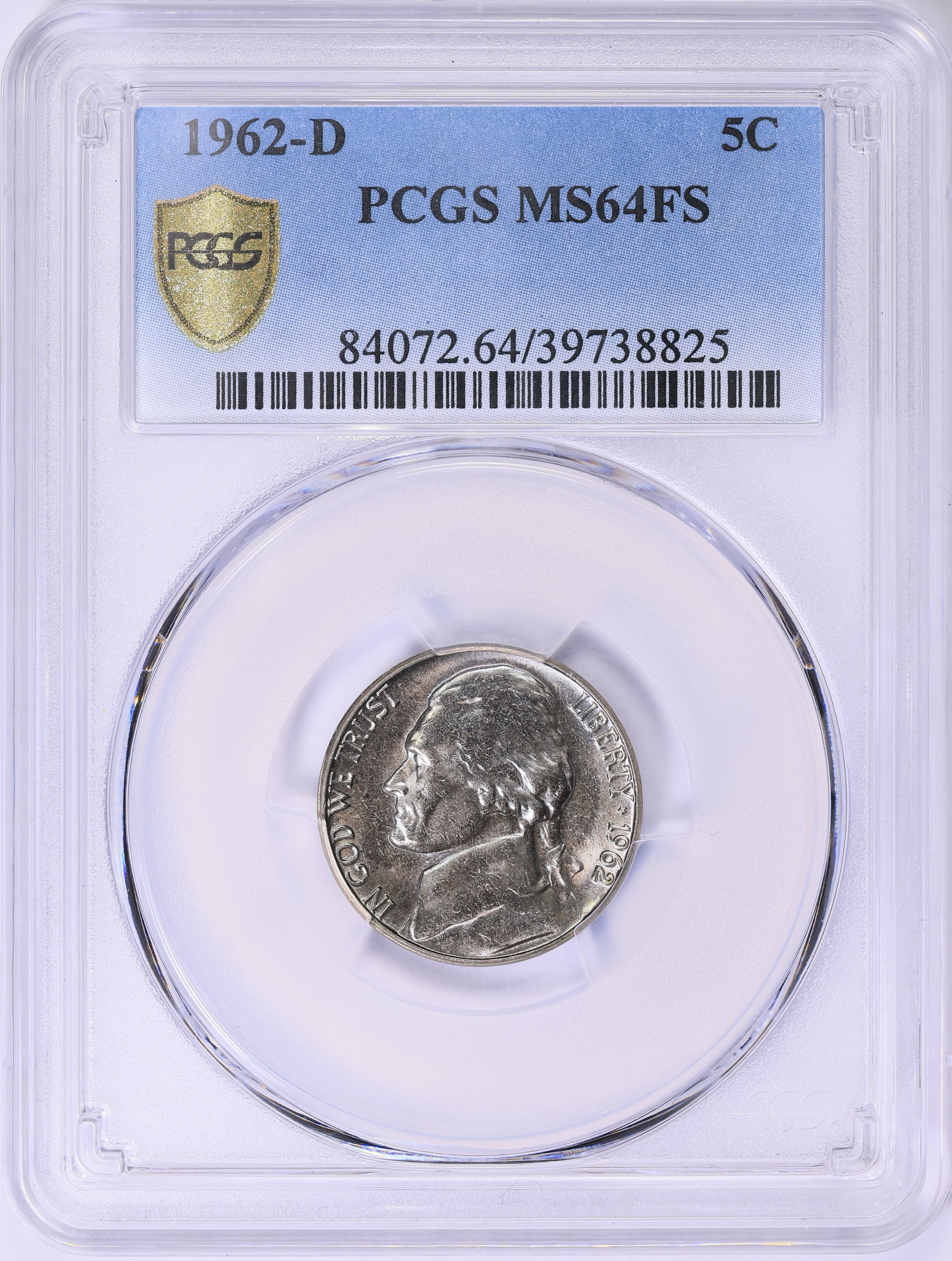 1962-D Jefferson Nickel PCGS MS-64 FS (Toned) (Item 1805039 ...