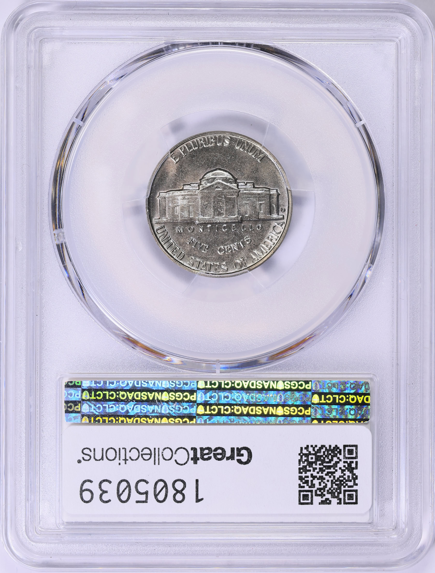 1962-D Jefferson Nickel PCGS MS-64 FS (Toned) (Item 1805039 ...