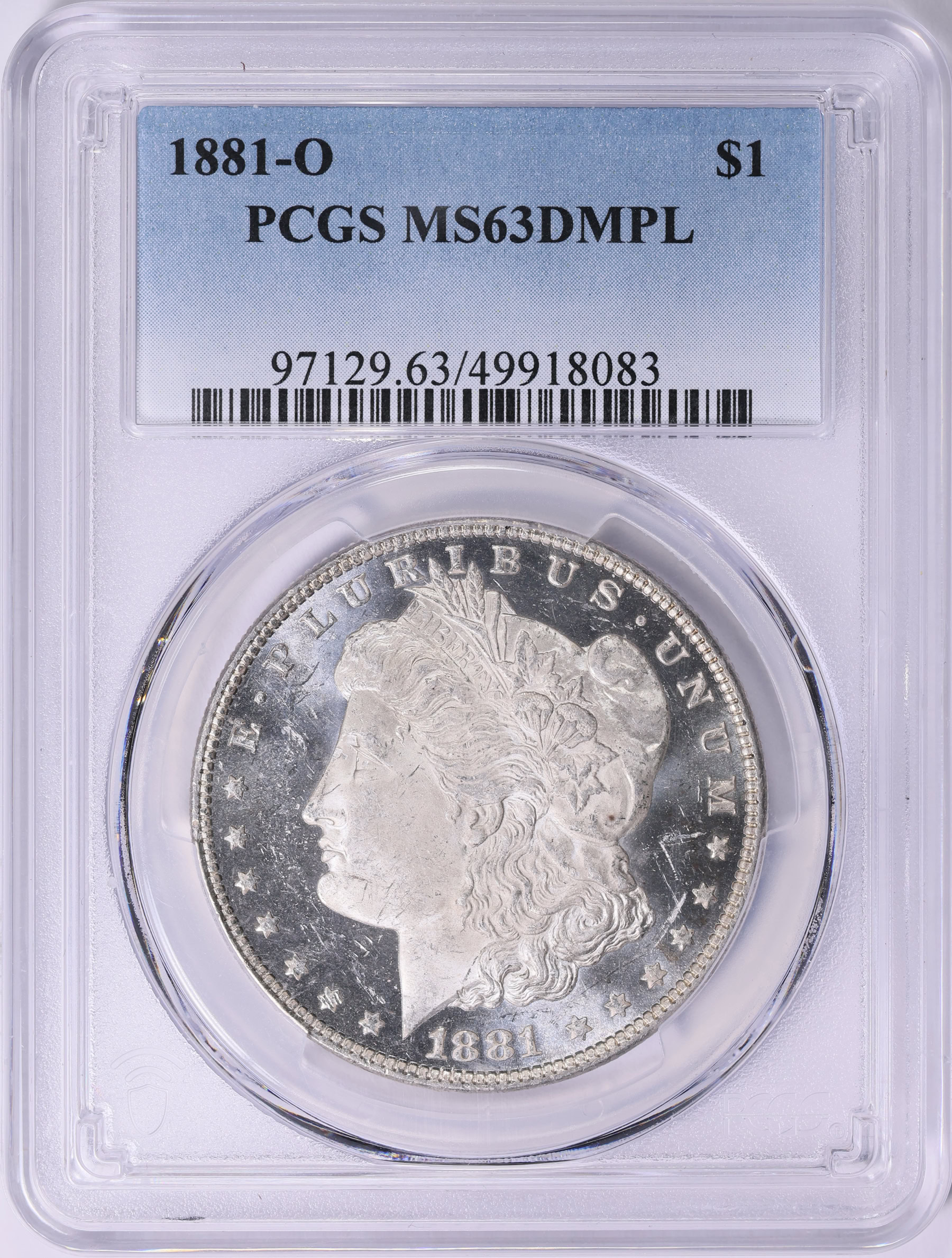 1881-O Morgan Silver Dollar PCGS MS-63 DMPL (Item 1805052 ...