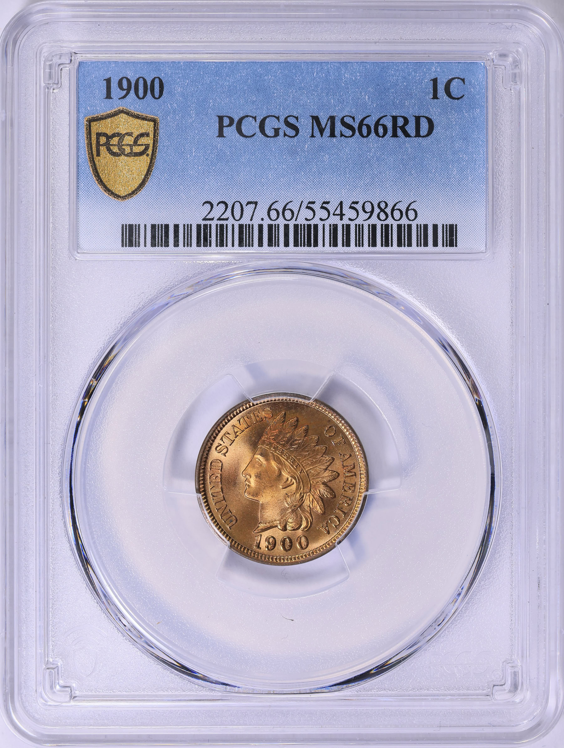1900 Indian Cent PCGS MS-66 RD (Item 1805100) | GreatCollections Coin Auctions