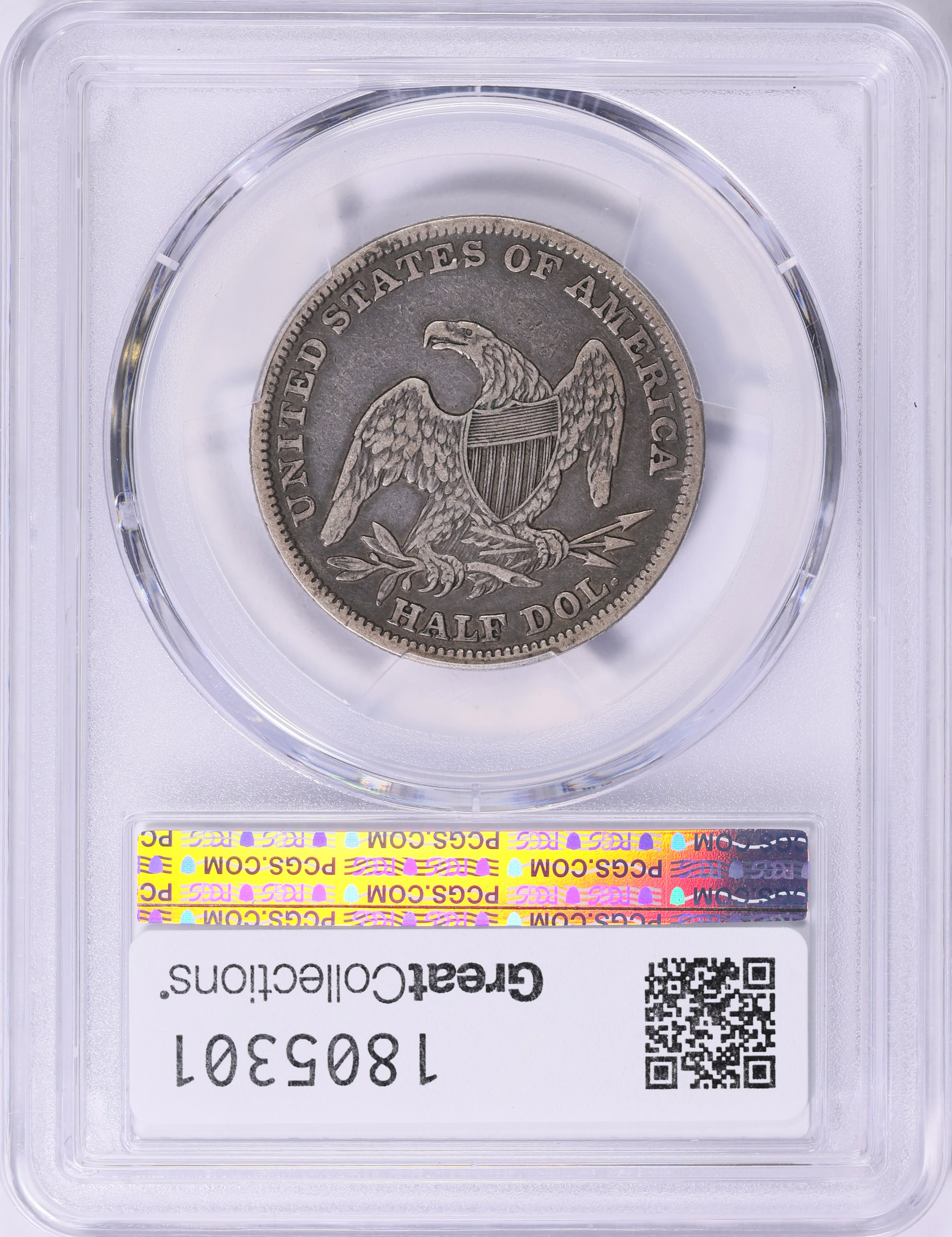 1838 Capped Bust Half Dollar Reeded Edge PCGS VF-30 (Item 1805301 ...