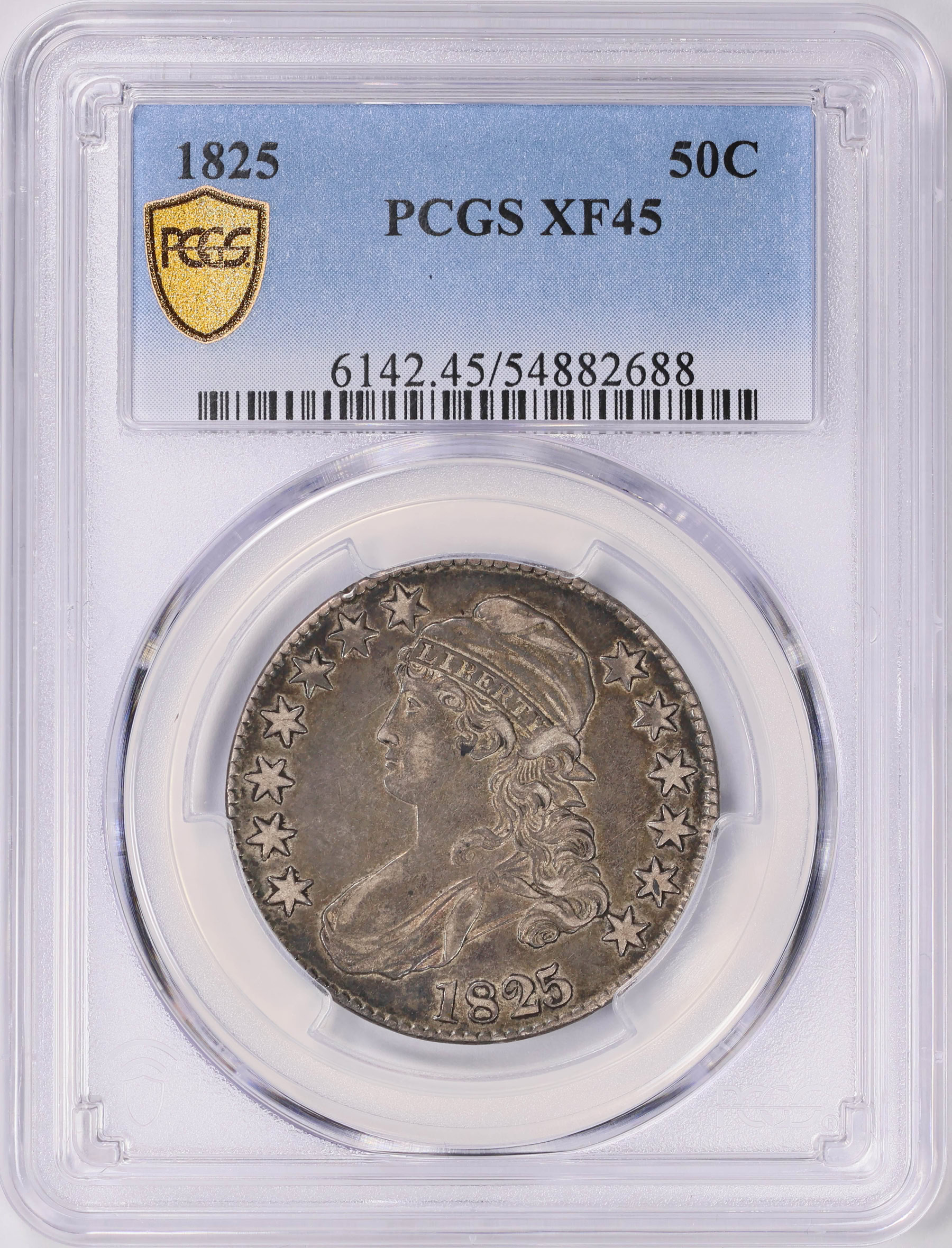 1825 Capped Bust Half Dollar PCGS XF-45 (Item 1805308) | GreatCollections Coin Auctions