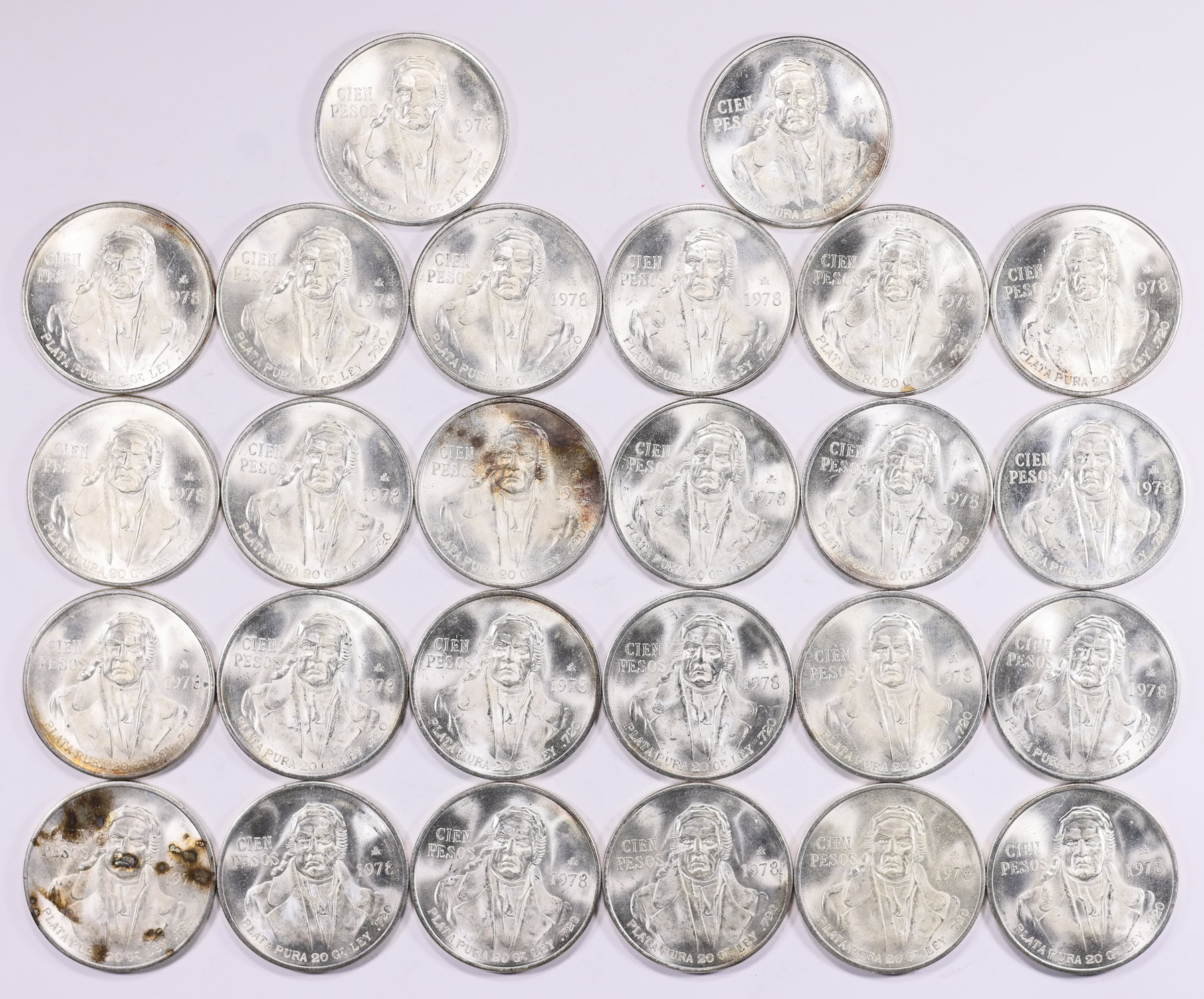 Mexico 1978-Mo Silver 100 Pesos KM-483.2 BU Selection Uncertified (26 ...