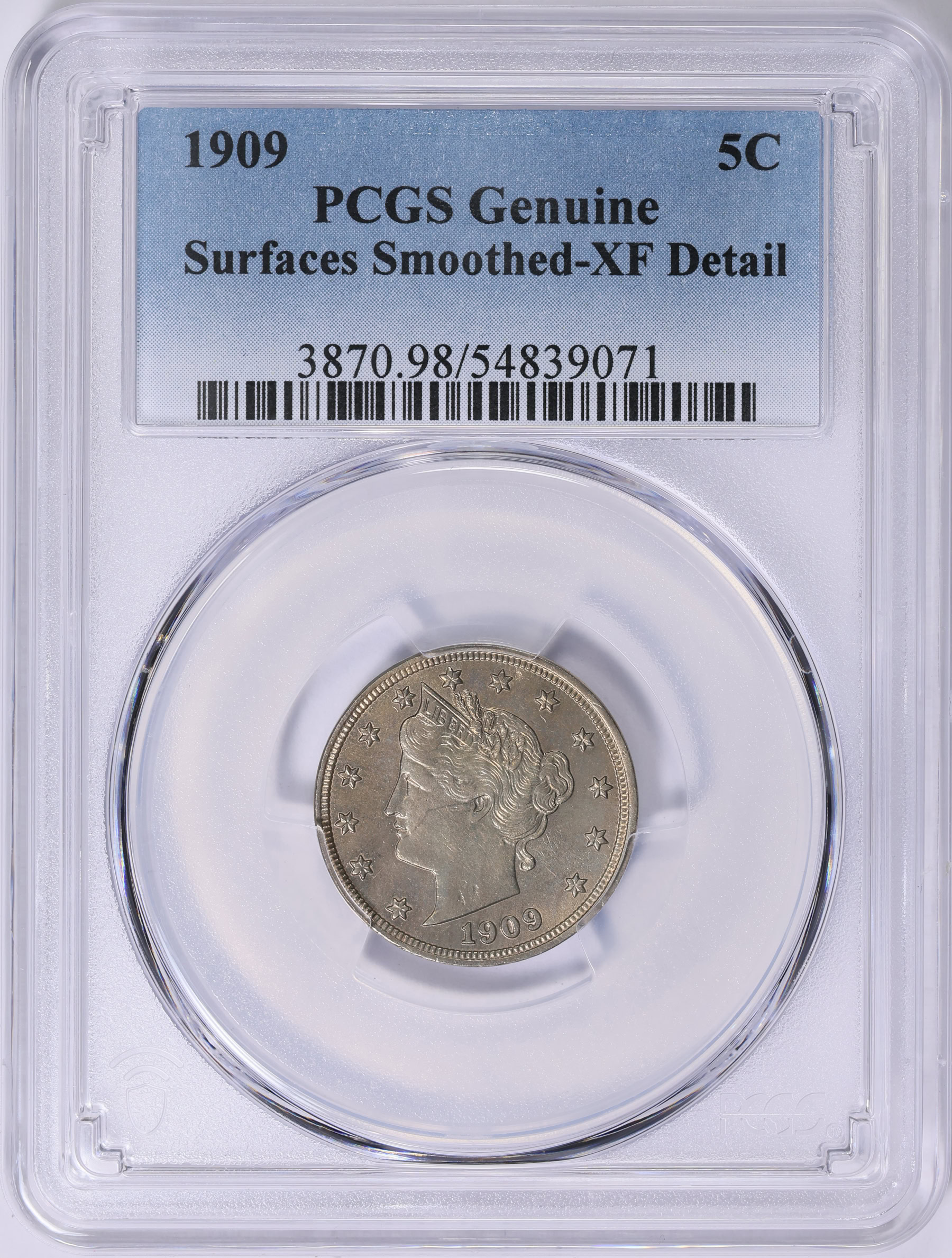 1909 Liberty Nickel PCGS Genuine XF Details (Item 1805930 ...