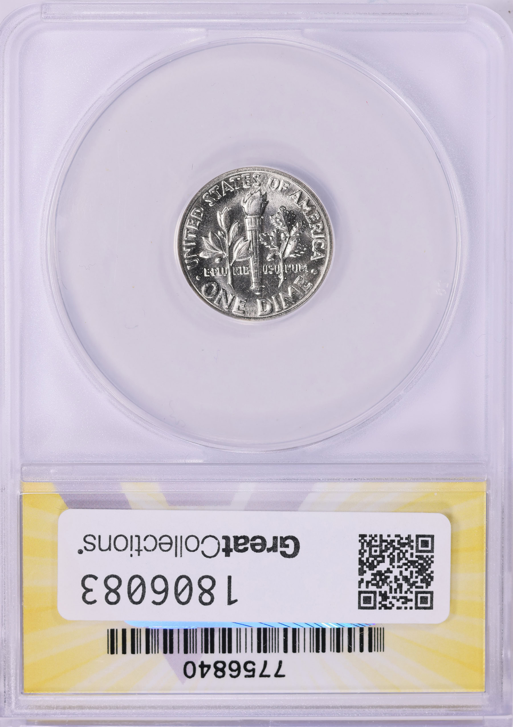 1970 Roosevelt Dime ANACS MS-66 (Item 1806083) | GreatCollections Coin ...