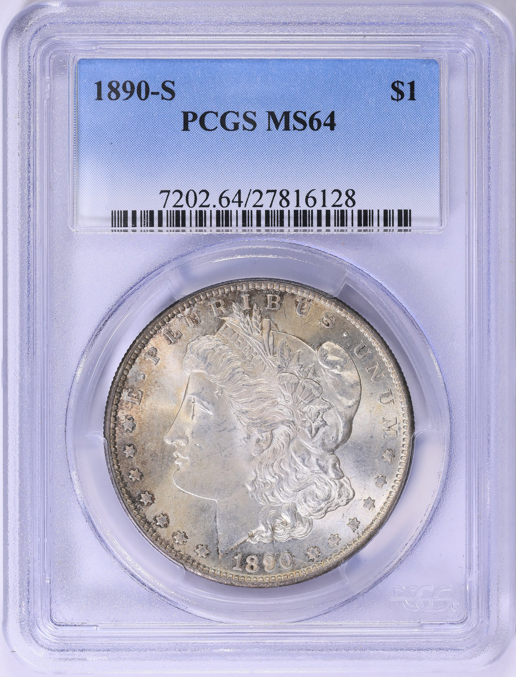1890-S Morgan Silver Dollar PCGS MS-64 (Item 1806231) | GreatCollections Coin Auctions