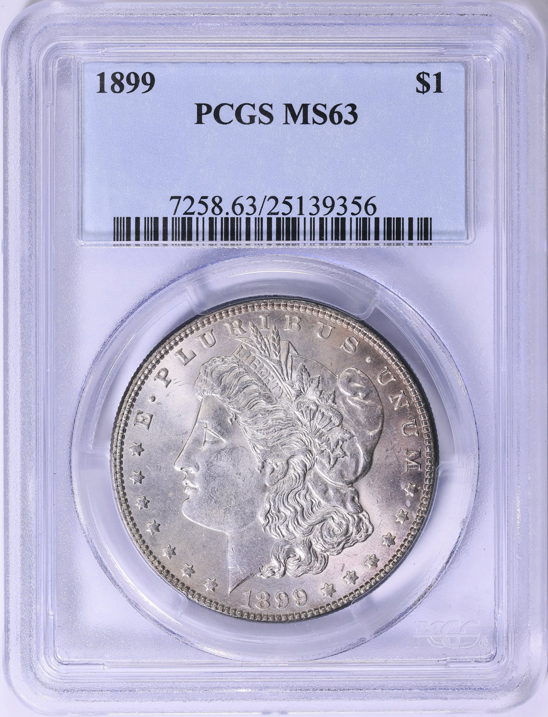 1899 Morgan Silver Dollar PCGS MS-63 (Toned) (Item 1806234) | GreatCollections Coin Auctions