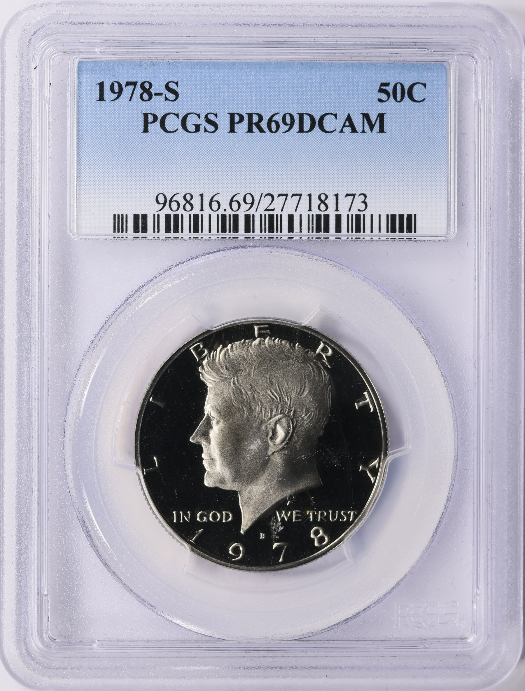 1978-S Kennedy Half Dollar PCGS Proof-69 DCAM (Item 1806251) | GreatCollections Coin Auctions