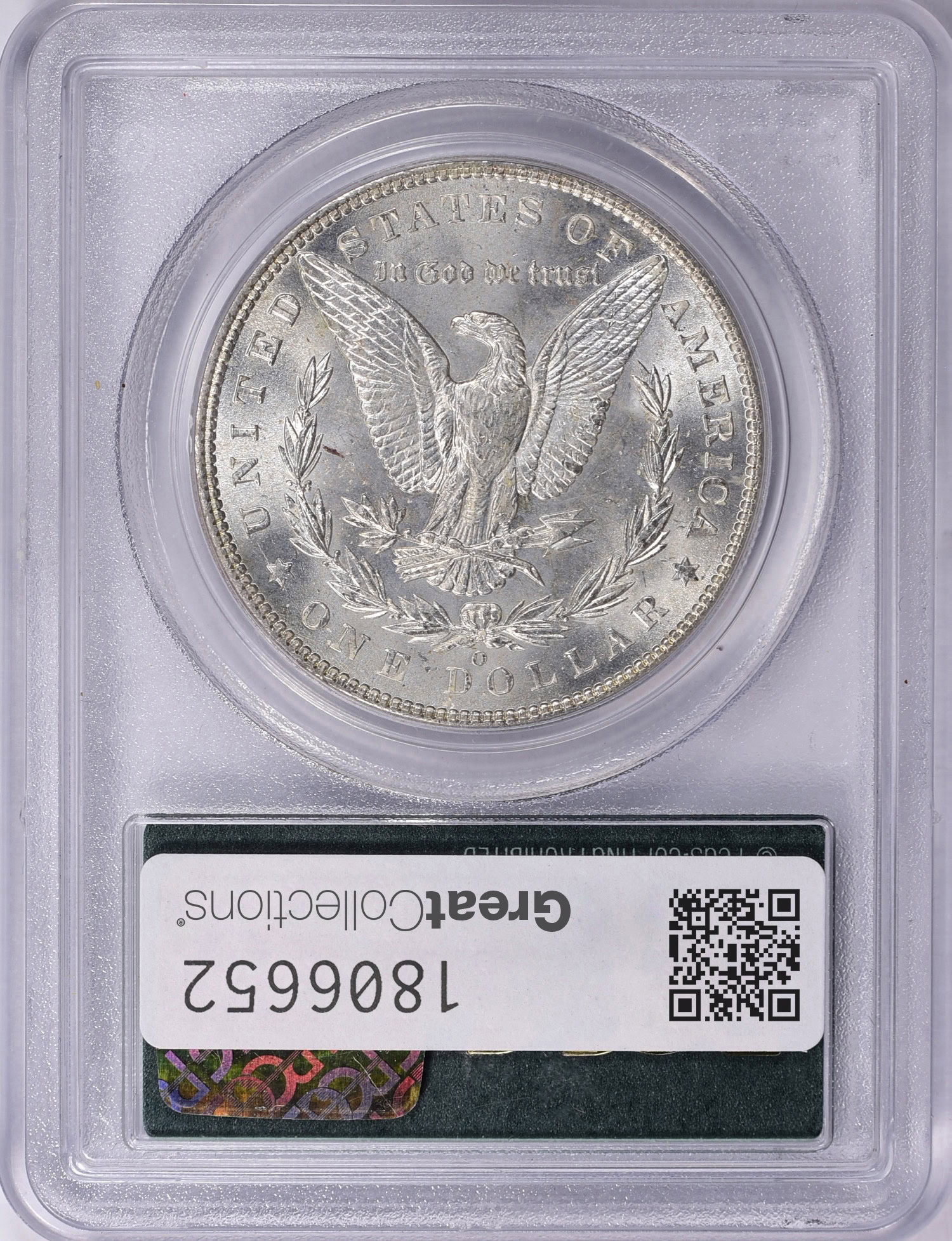 1900-O/CC Morgan Silver Dollar PCGS MS-64 (CAC Green) OGH (Item 1806652) | GreatCollections Coin ...