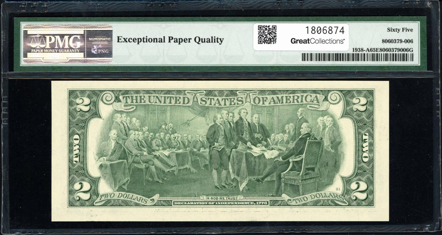 Fr. 1938-A (AA Block) 2003A $2 Boston Federal Reserve Note Cabral ...