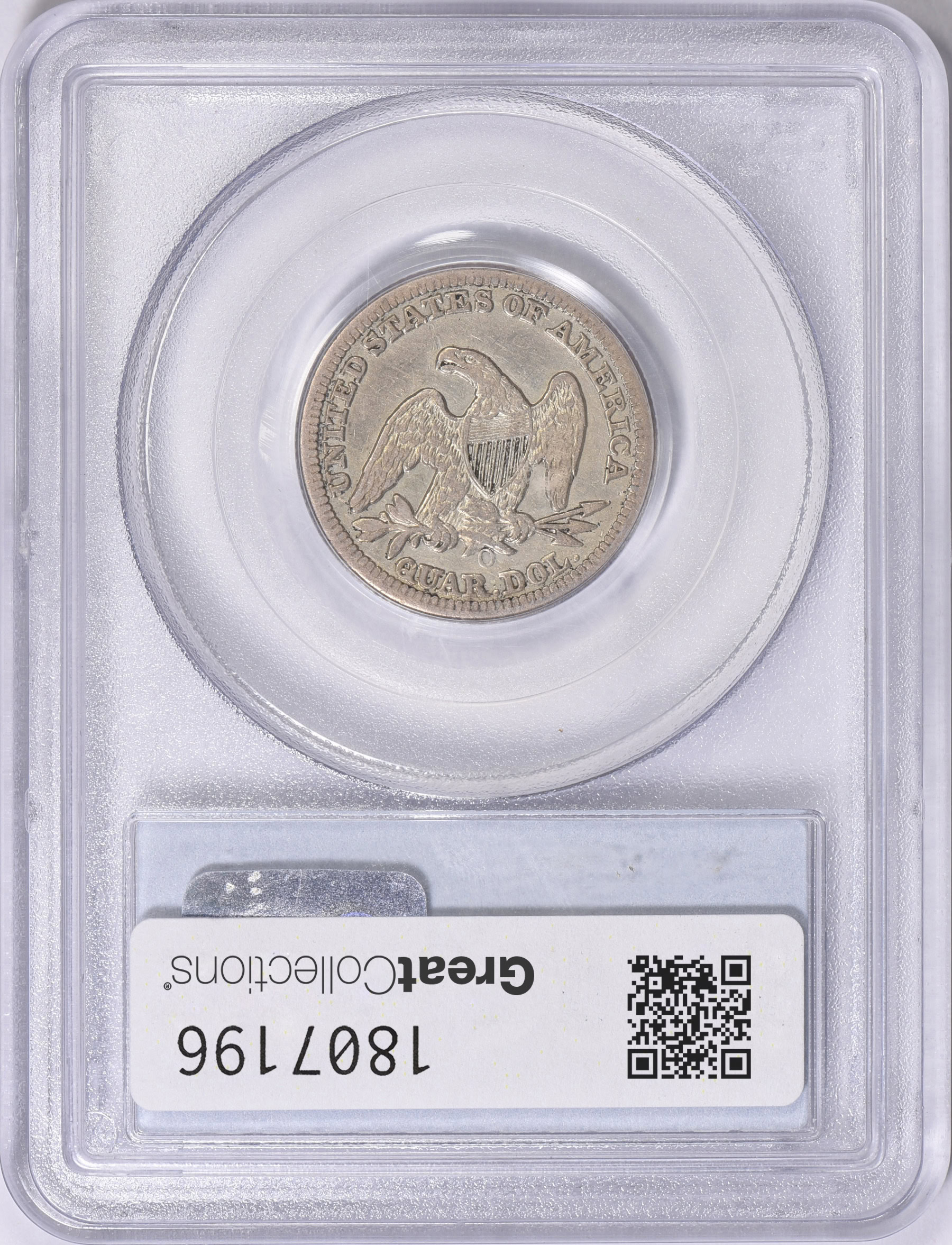 1852-O Seated Liberty Quarter PCGS XF-40 (Item 1807196) | GreatCollections Coin Auctions