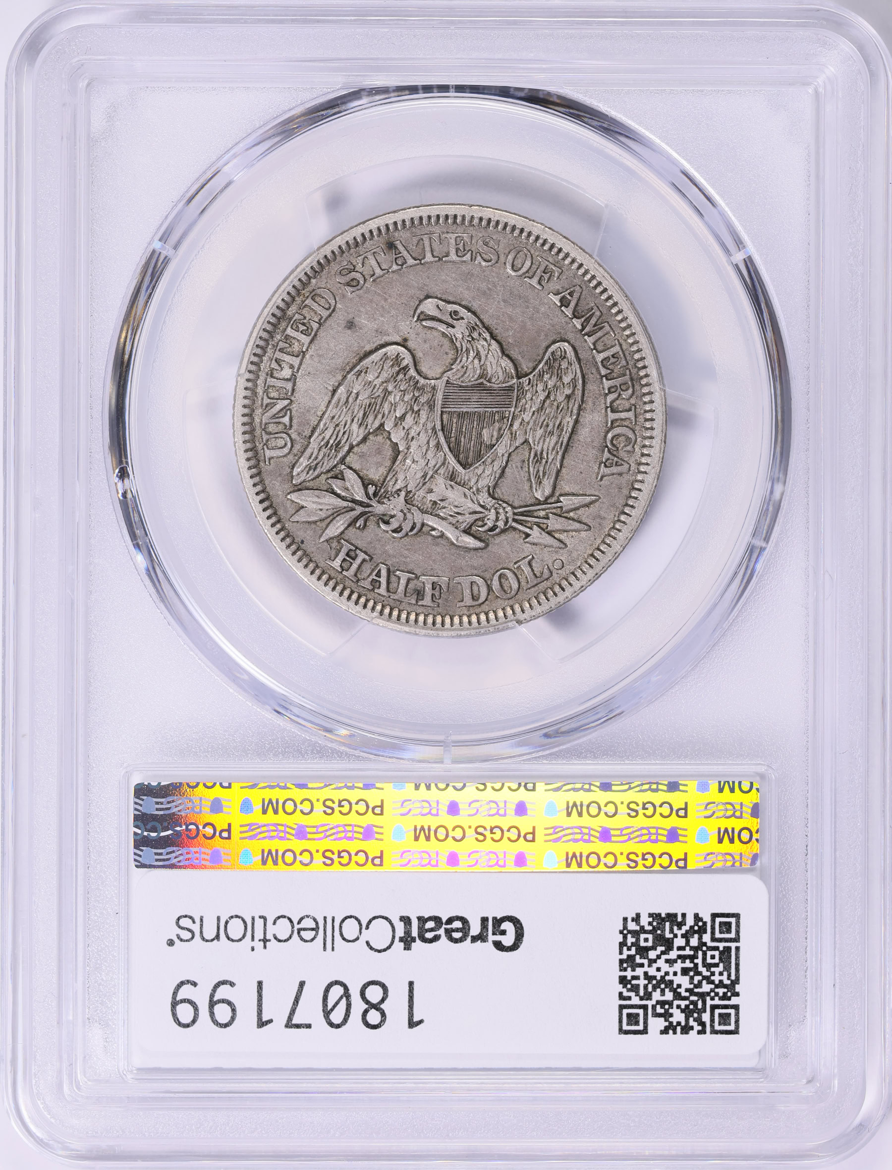 1858 Seated Liberty Half Dollar PCGS XF-45 (Item 1807199) | GreatCollections Coin Auctions