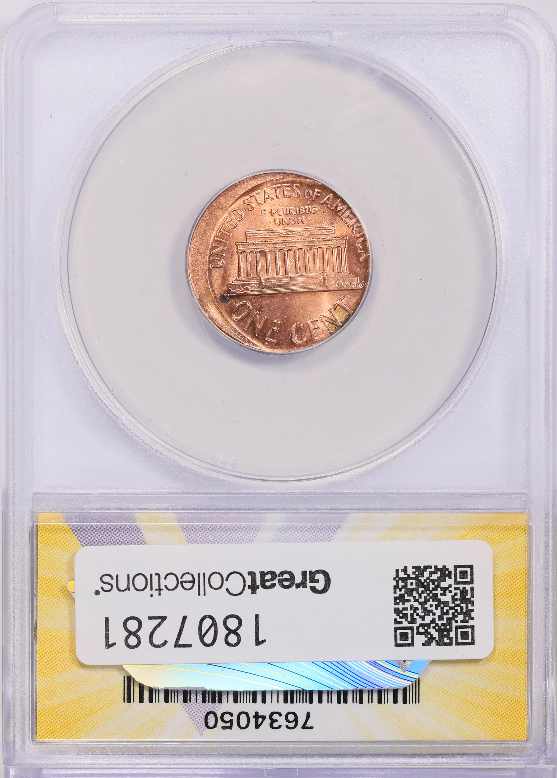 Mint Error 1968-S Lincoln Cent Struck 10% Off-Center at K-2:00 ANACS MS-63 RD | ANACS Cert ...