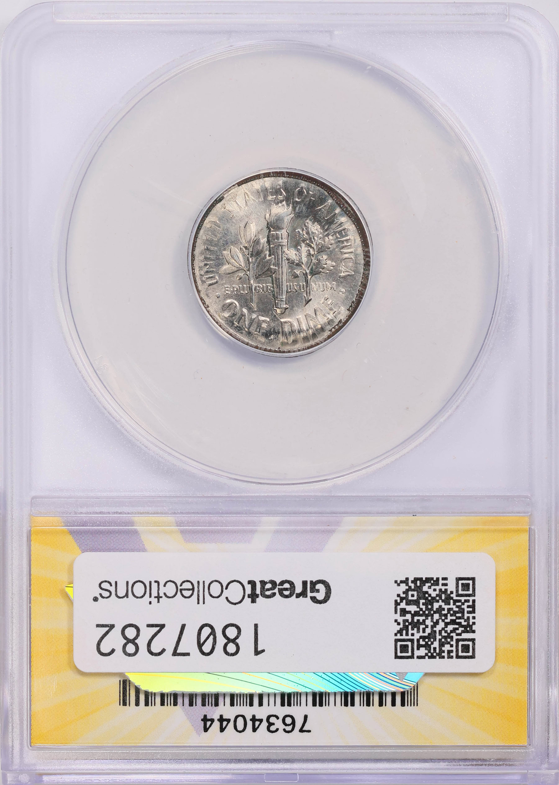 Mint Error 1965 Roosevelt Dime Partial Collar ANACS MS-60 Details | ANACS Cert #7634044 ...