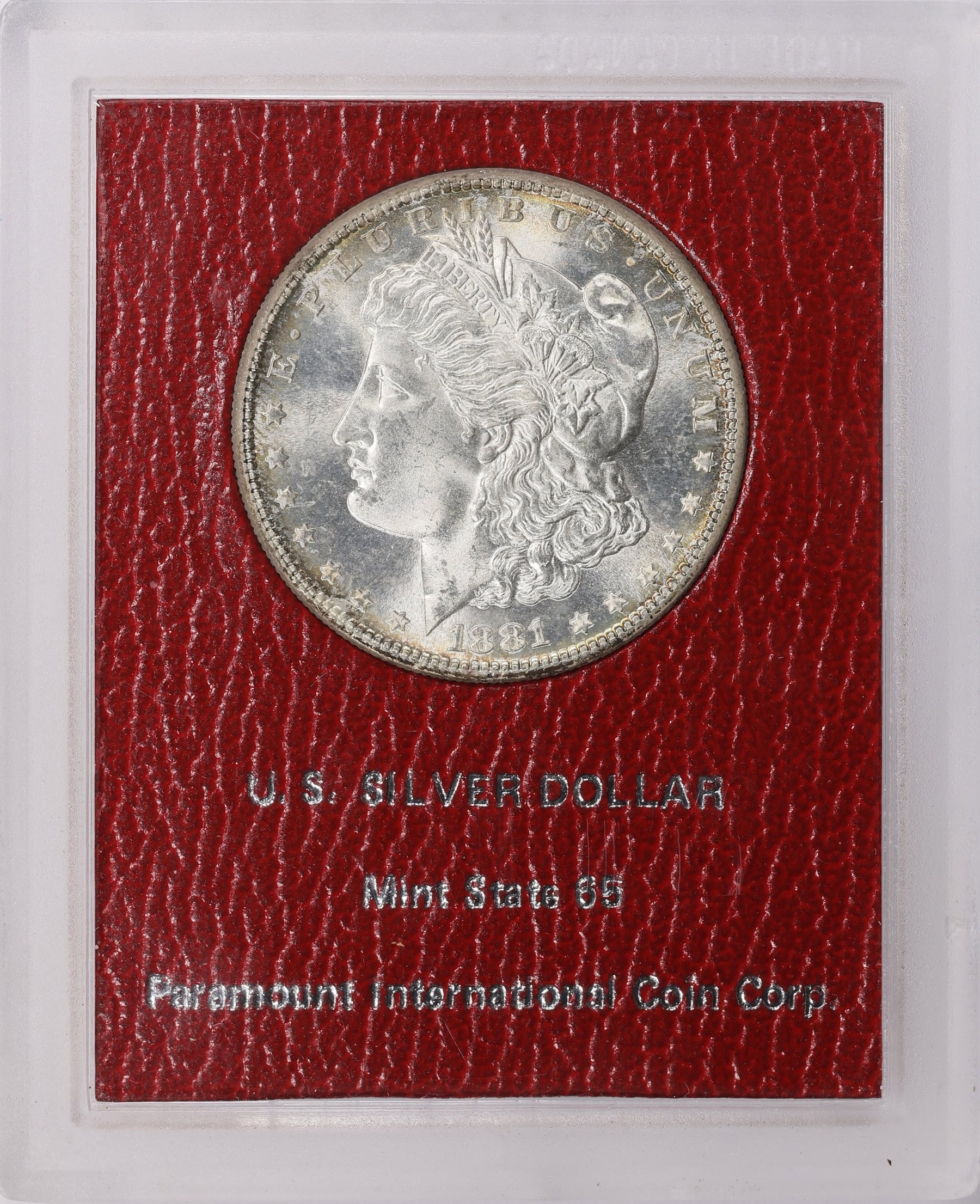 1881-S Morgan Silver Dollar MS-65 (Paramount Red Holder) (Toned) (Item ...