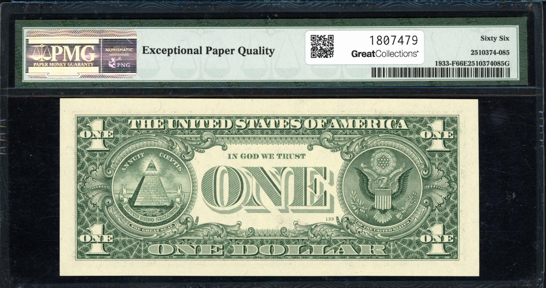 Fr. 1933-F (FM Block) 2006 $1 Atlanta Federal Reserve Note Repeater ...