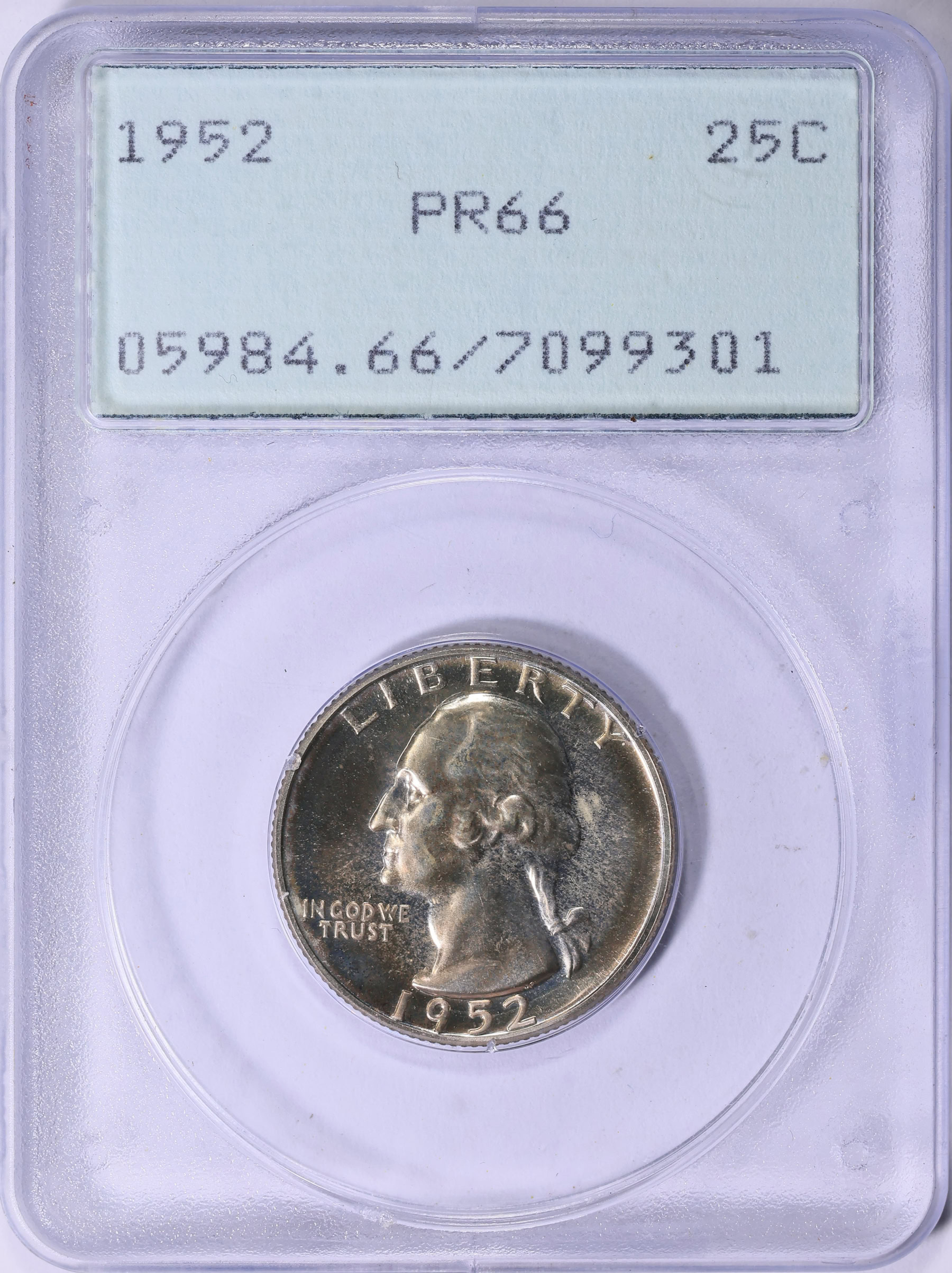 1952 Washington Quarter PCGS Proof-66 OGH (1st Gen) (Item 1807667 ...