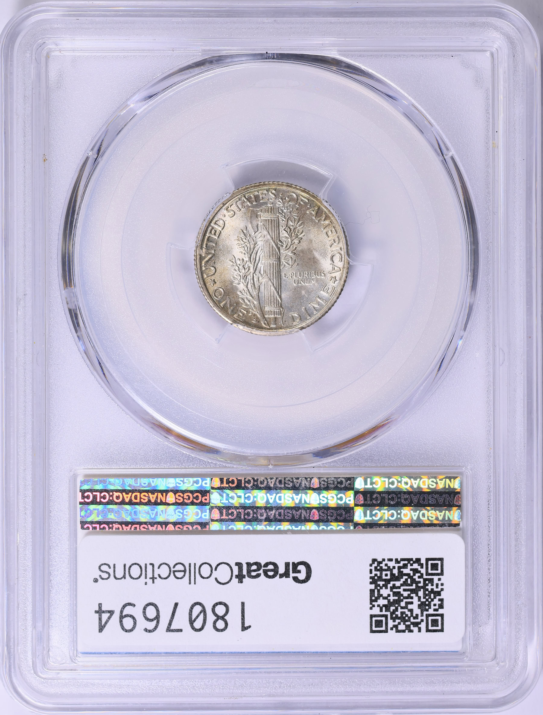 1940-S Mercury Dime PCGS MS-66 FB (Toned) (Item 1807694) | GreatCollections Coin Auctions