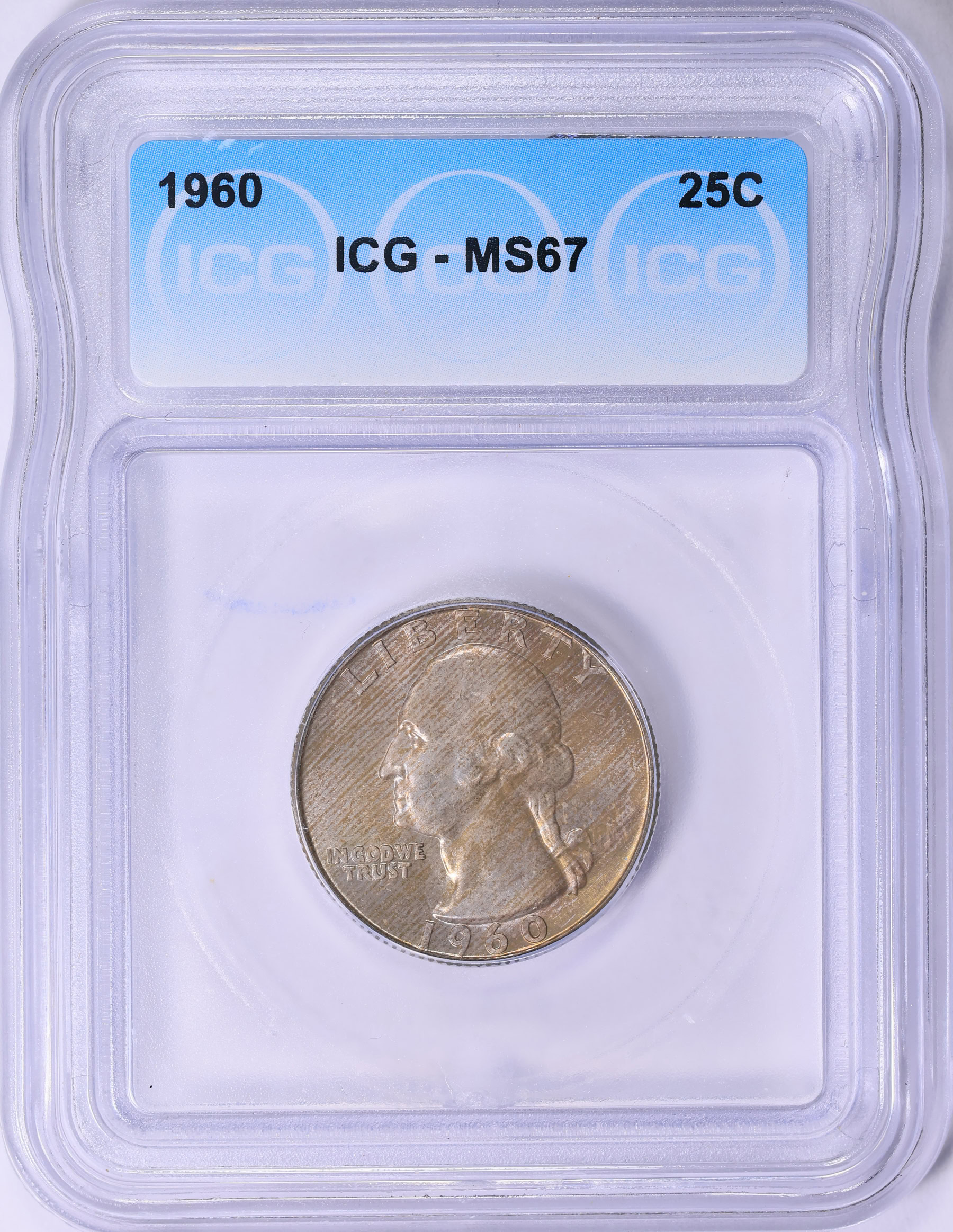 1960 Washington Quarter ICG MS-67 (Item 1807742) | GreatCollections ...