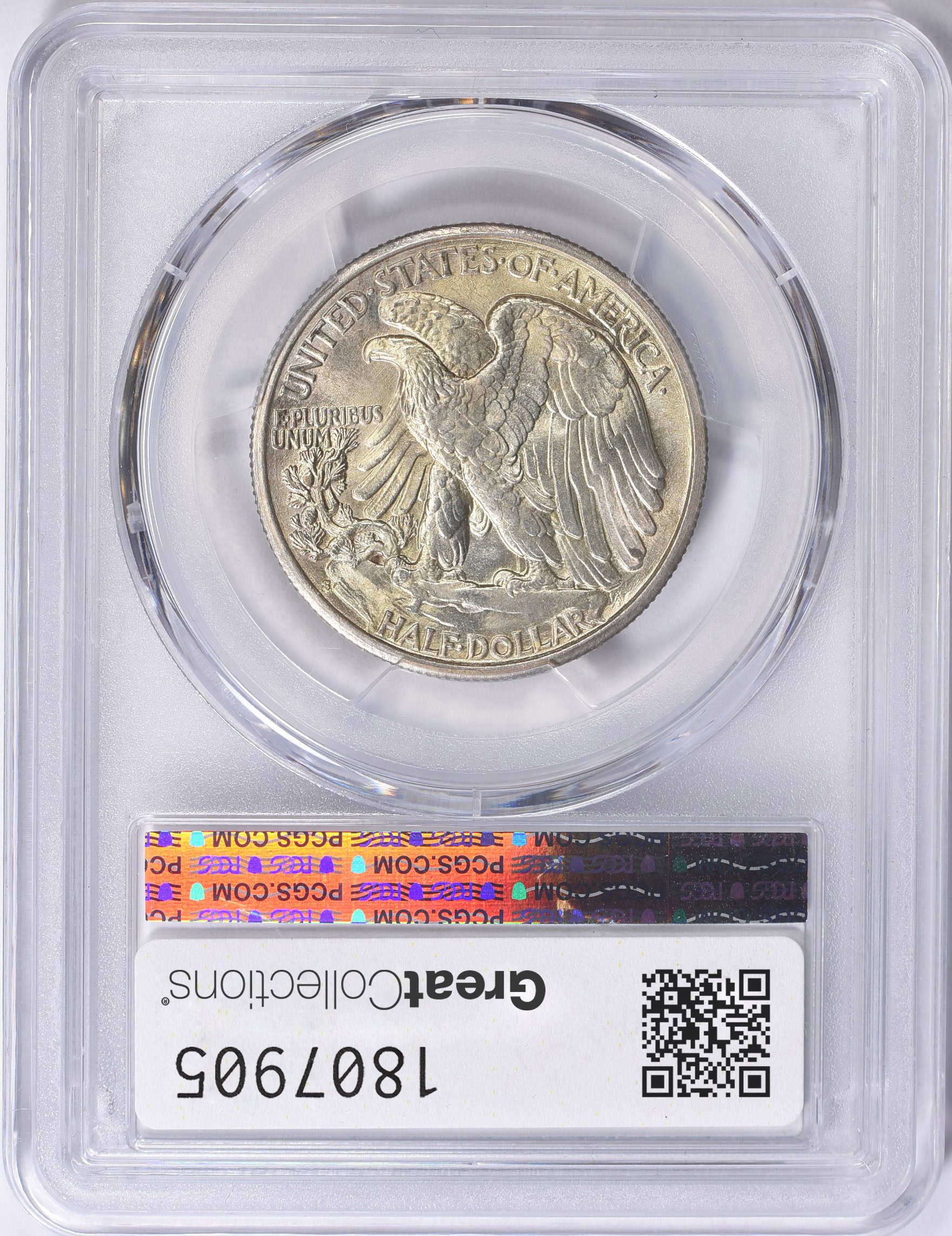 1933-S Walking Liberty Half Dollar PCGS MS-64+ (CAC Green) (Item 1807905) | GreatCollections ...