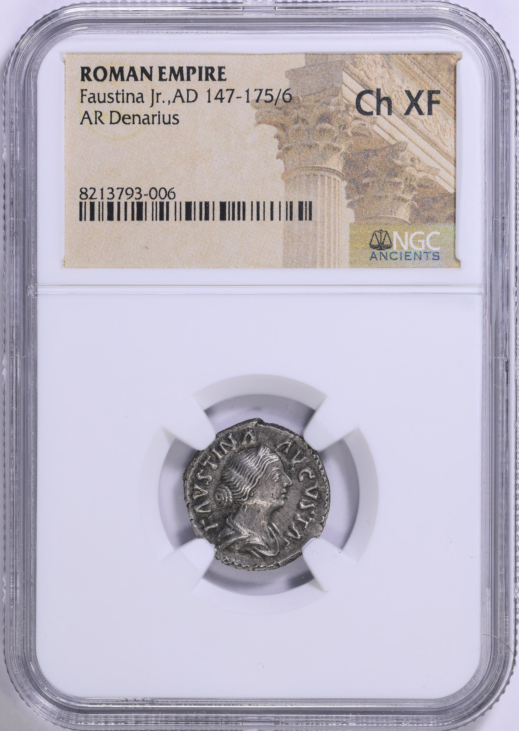 Ancient Roman Empire, Faustina Junior Augusta (A.D. 147-176) c.A.D. 161 ...