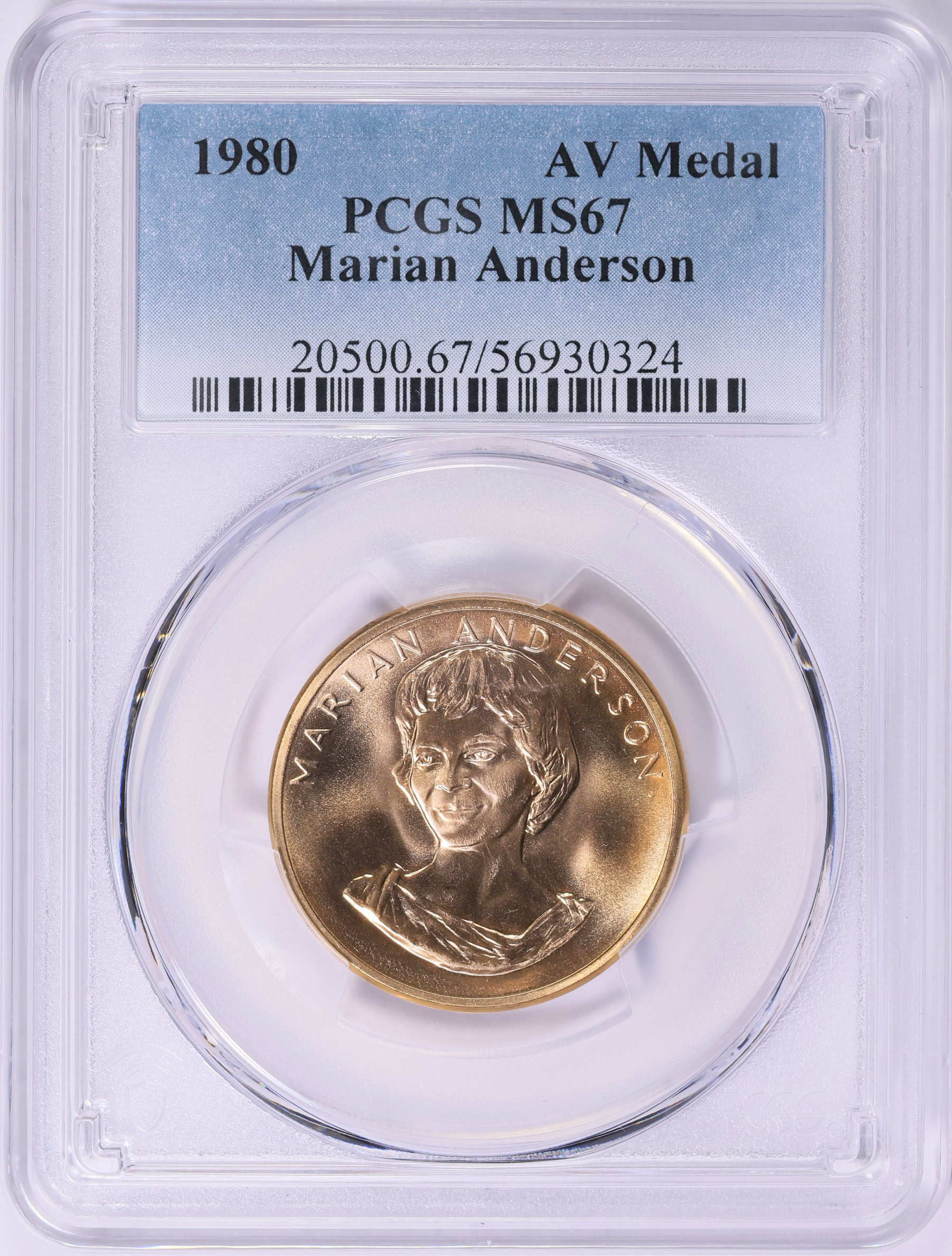 1980 Gold 1/2oz. American Arts Commemorative Series Marian Anderson U.S ...