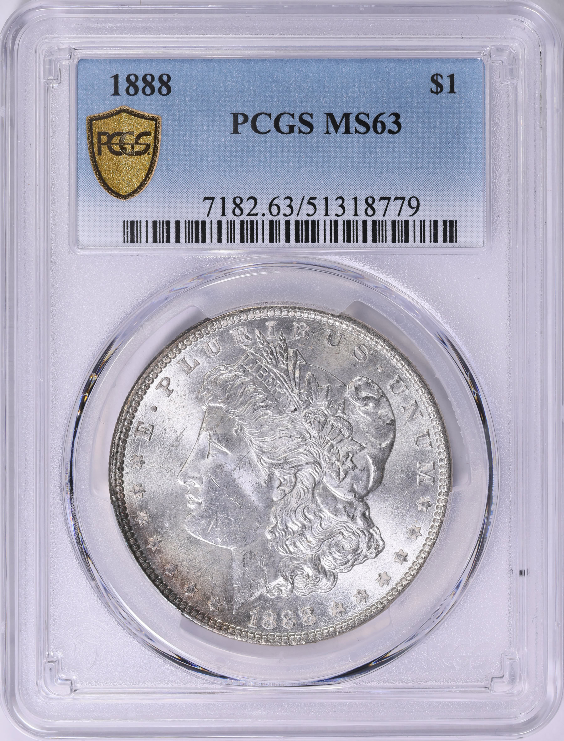 1888 Morgan Silver Dollar PCGS MS-63 (Item 1808072) | GreatCollections Coin Auctions
