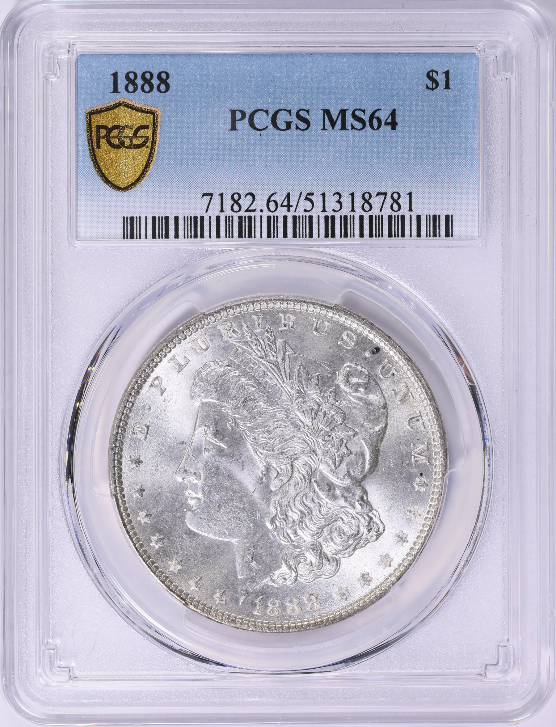 1888 Morgan Silver Dollar PCGS MS-64 (Item 1808074) | GreatCollections Coin Auctions