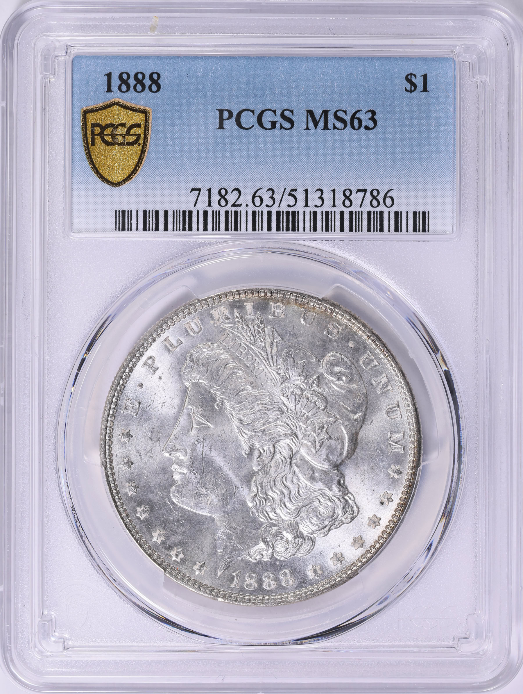 1888 Morgan Silver Dollar PCGS MS-63 (Item 1808079) | GreatCollections Coin Auctions