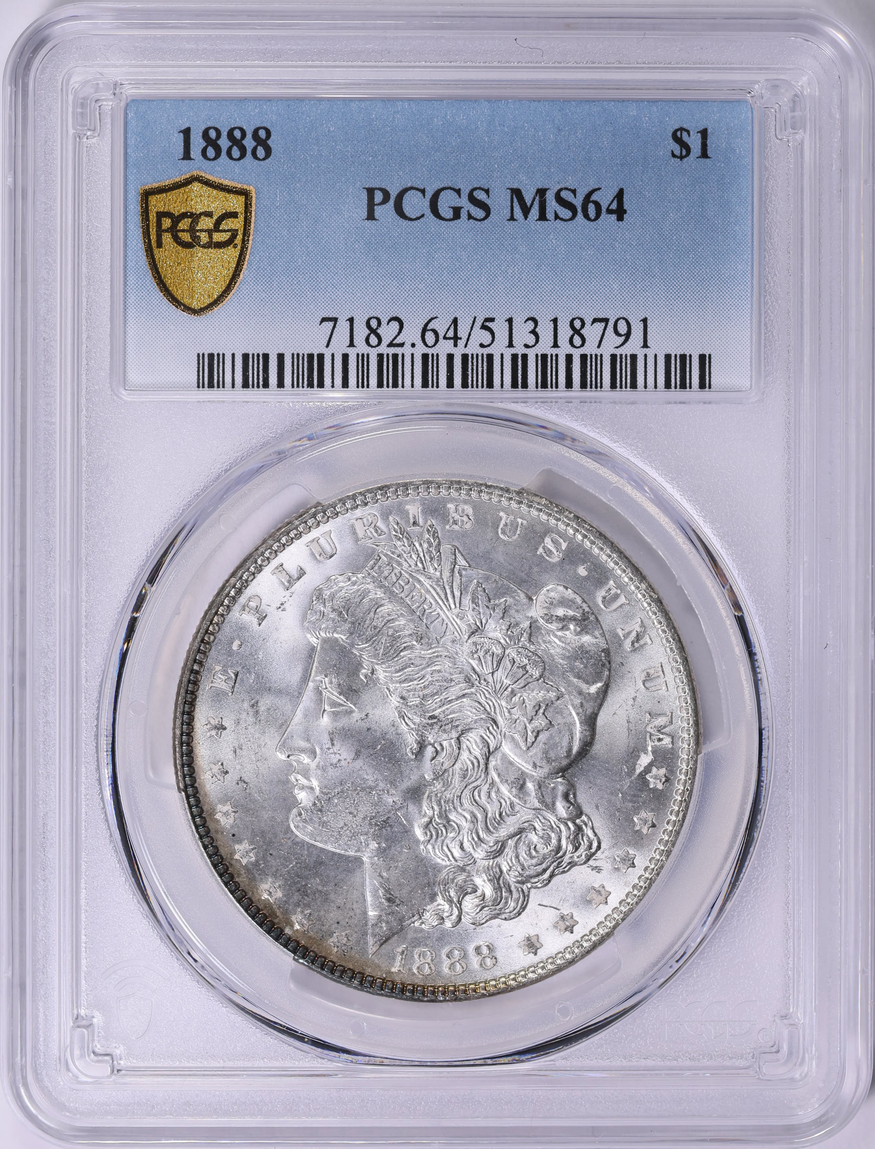 1888 Morgan Silver Dollar PCGS MS-64 (Item 1808084) | GreatCollections Coin Auctions