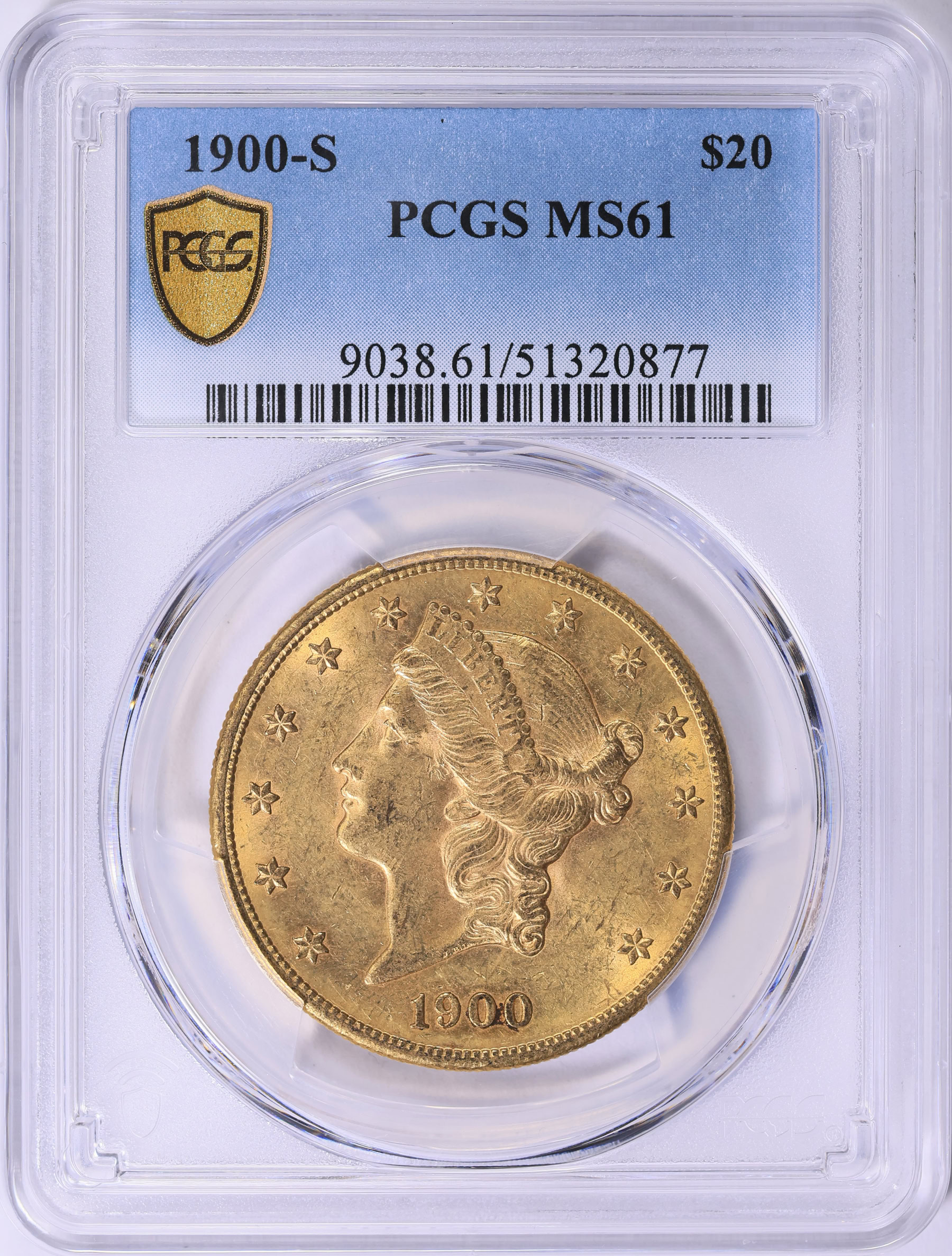 1900-S Liberty Gold Double Eagle PCGS MS-61 (Item 1808116) | GreatCollections Coin Auctions