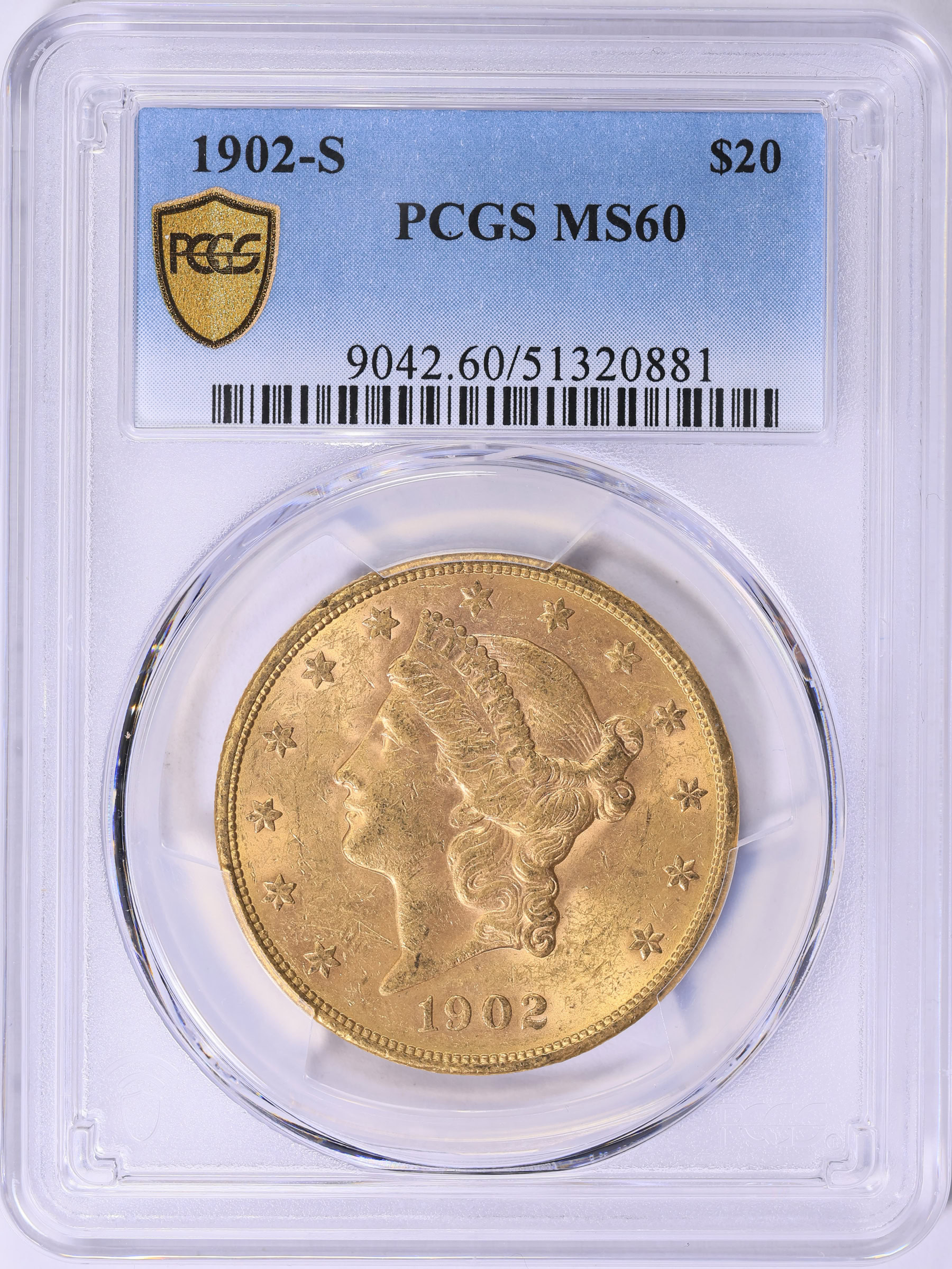 1902-S Liberty Gold Double Eagle PCGS MS-60 (Item 1808120 ...