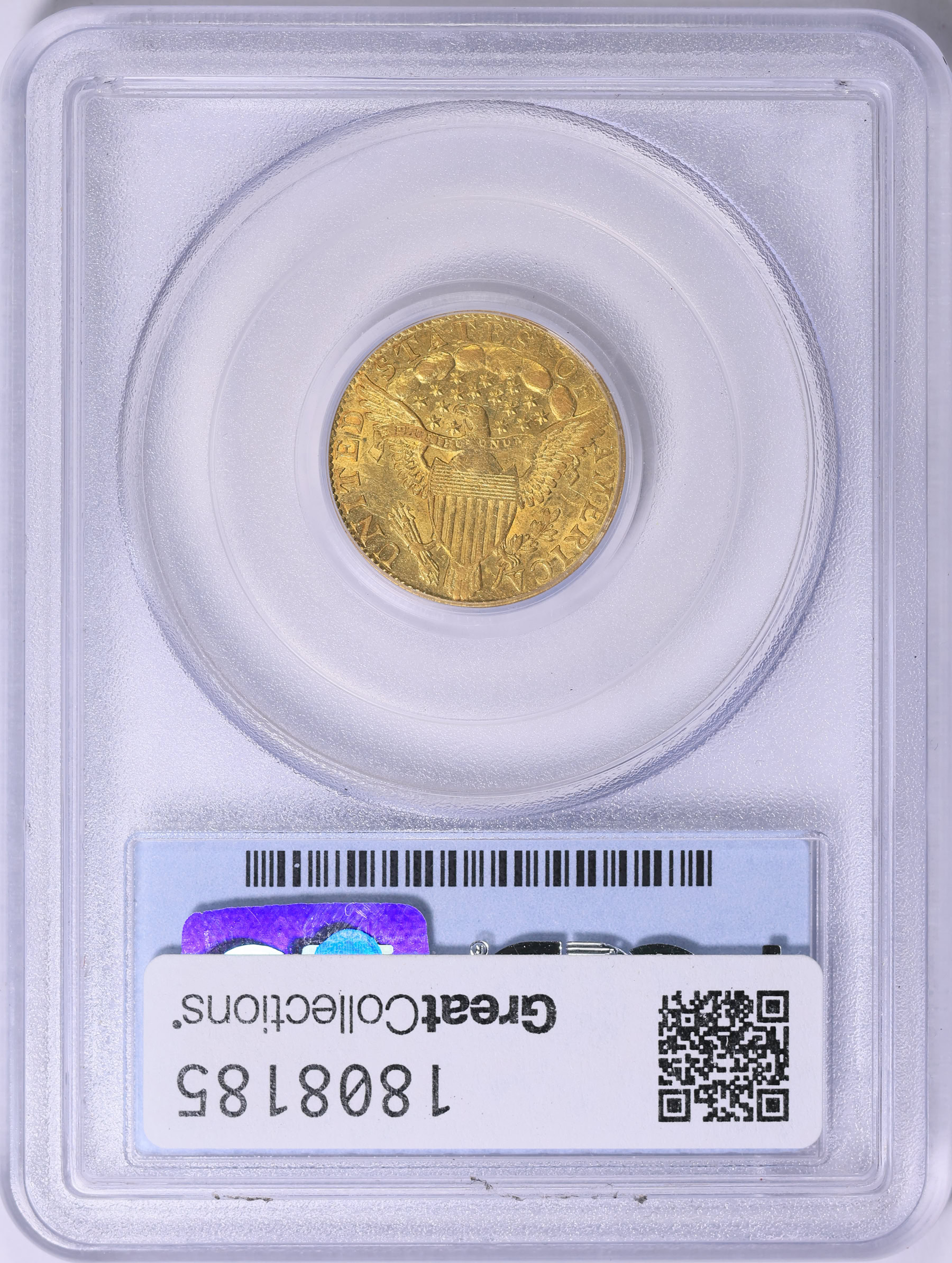 1796 Capped Bust Right Gold Quarter Eagle No Stars PCGS AU-55 (Item ...